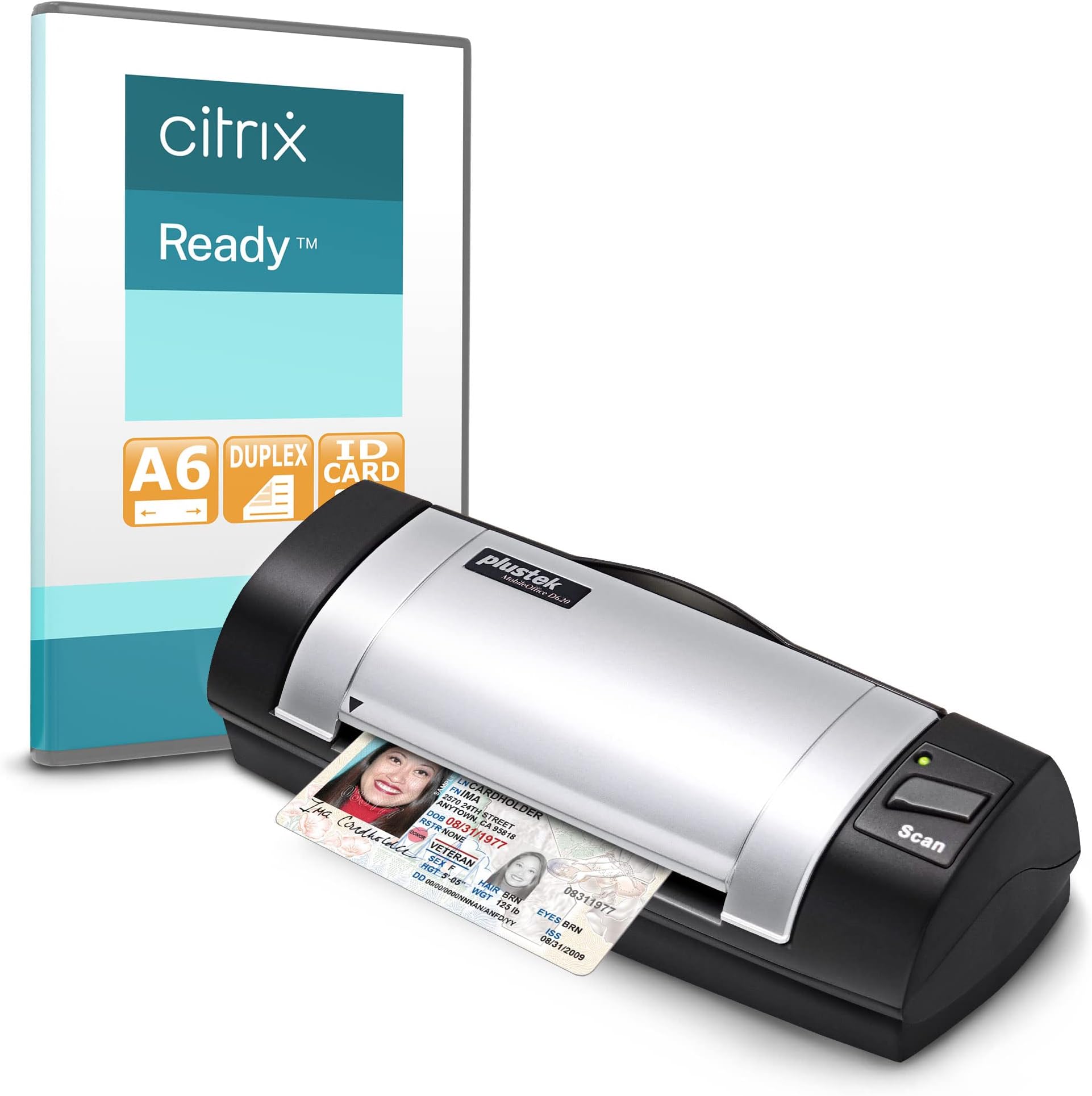 Amazon.com: Plustek Duplex Card Scanner with Citrix Ready & Twain ...