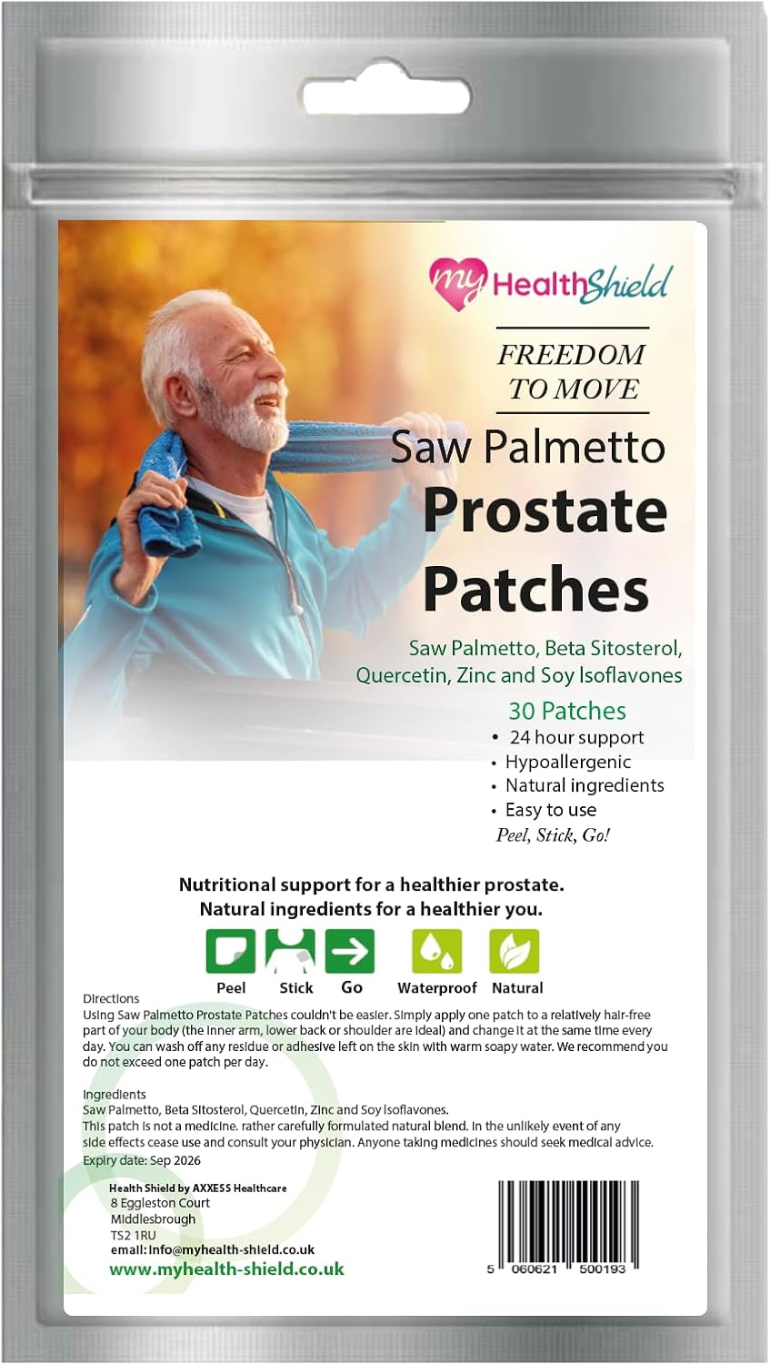 Prostate Patches - 30 Day Supply | Prostate Health | Natural Patches ...