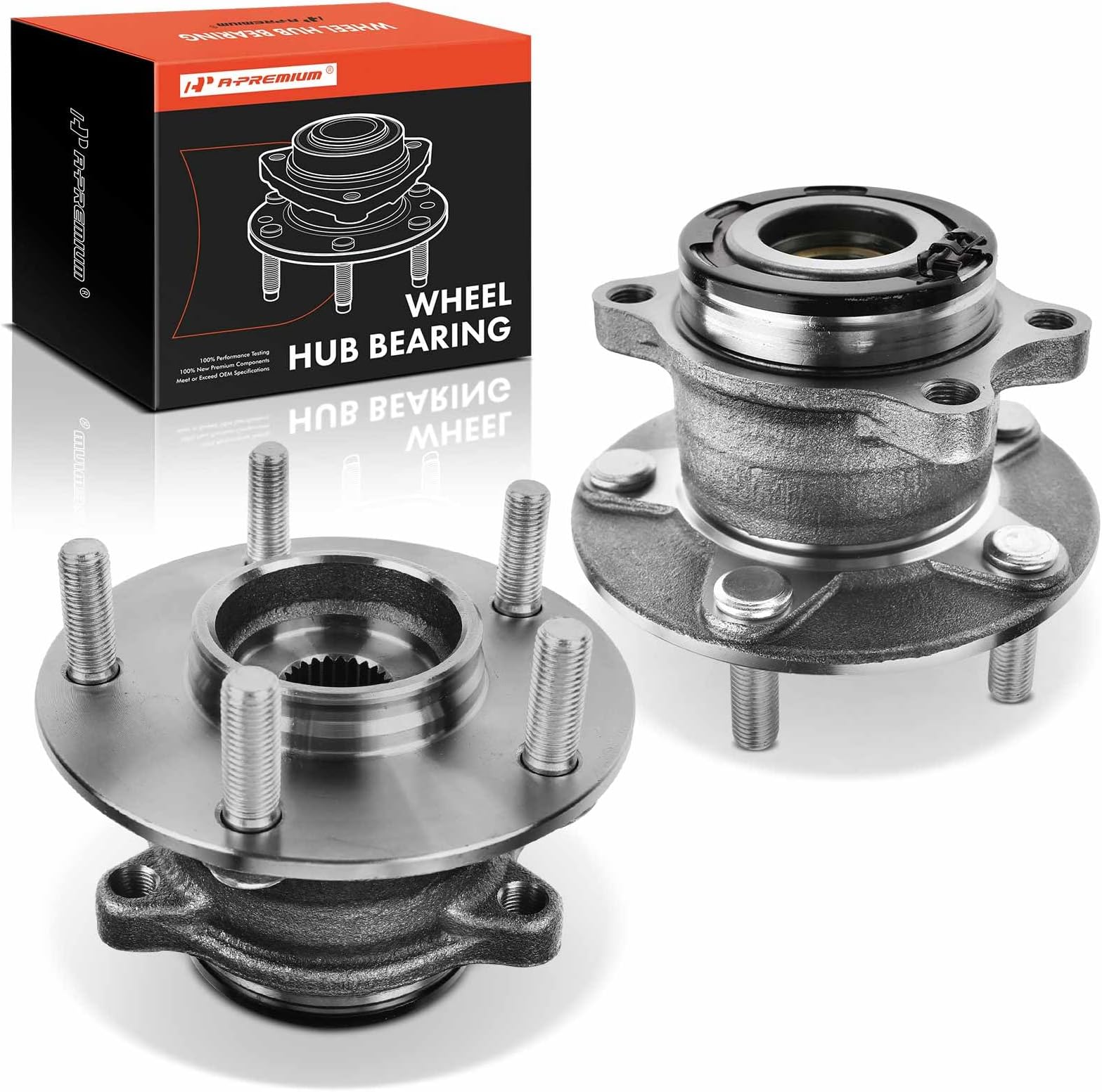 Amazon.com: A-Premium 2 x Rear Wheel Bearing and Hub Assembly with 5 ...