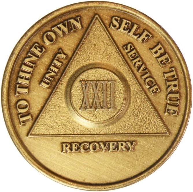 Amazon.com: 6 Year AA Medallion Traditional Bronze Raised Center ...