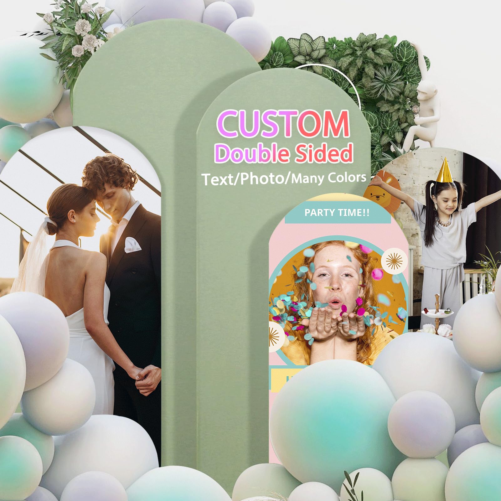 Amazon.com : Custom Arch Cover Personalized Arch Backdrop Spandex ...