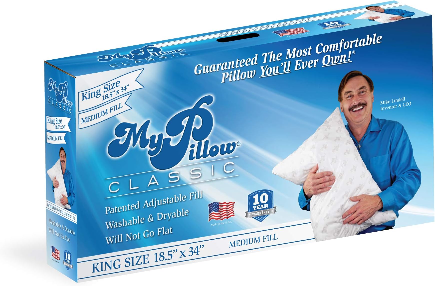Amazon.com: MyPillow Bedding Bed Pillows for Sleeping King Size ...