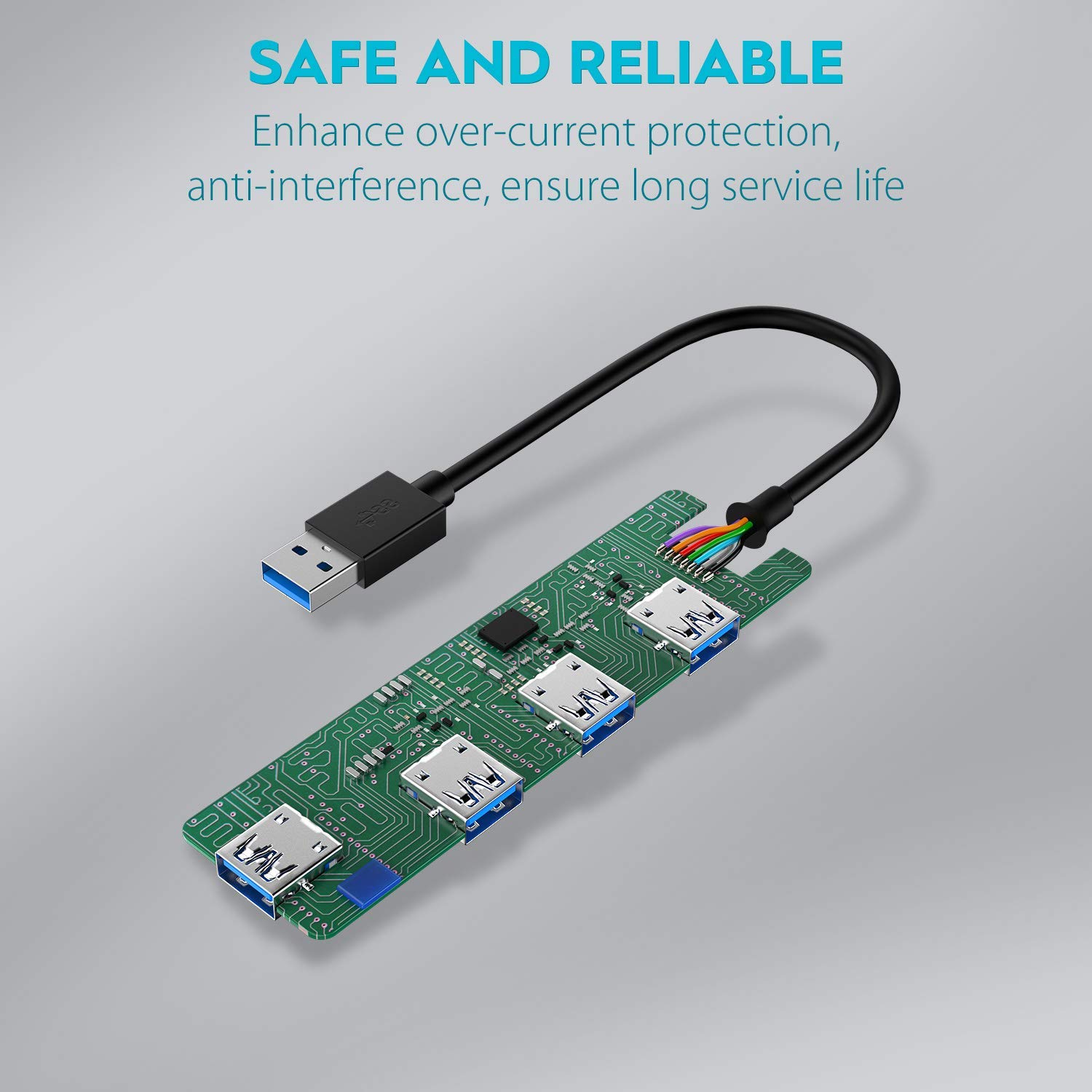 Buy USB 3.0 Hub, Aceele 4-Port USB 3.0 Ultra Slim Data Hub, USB ...