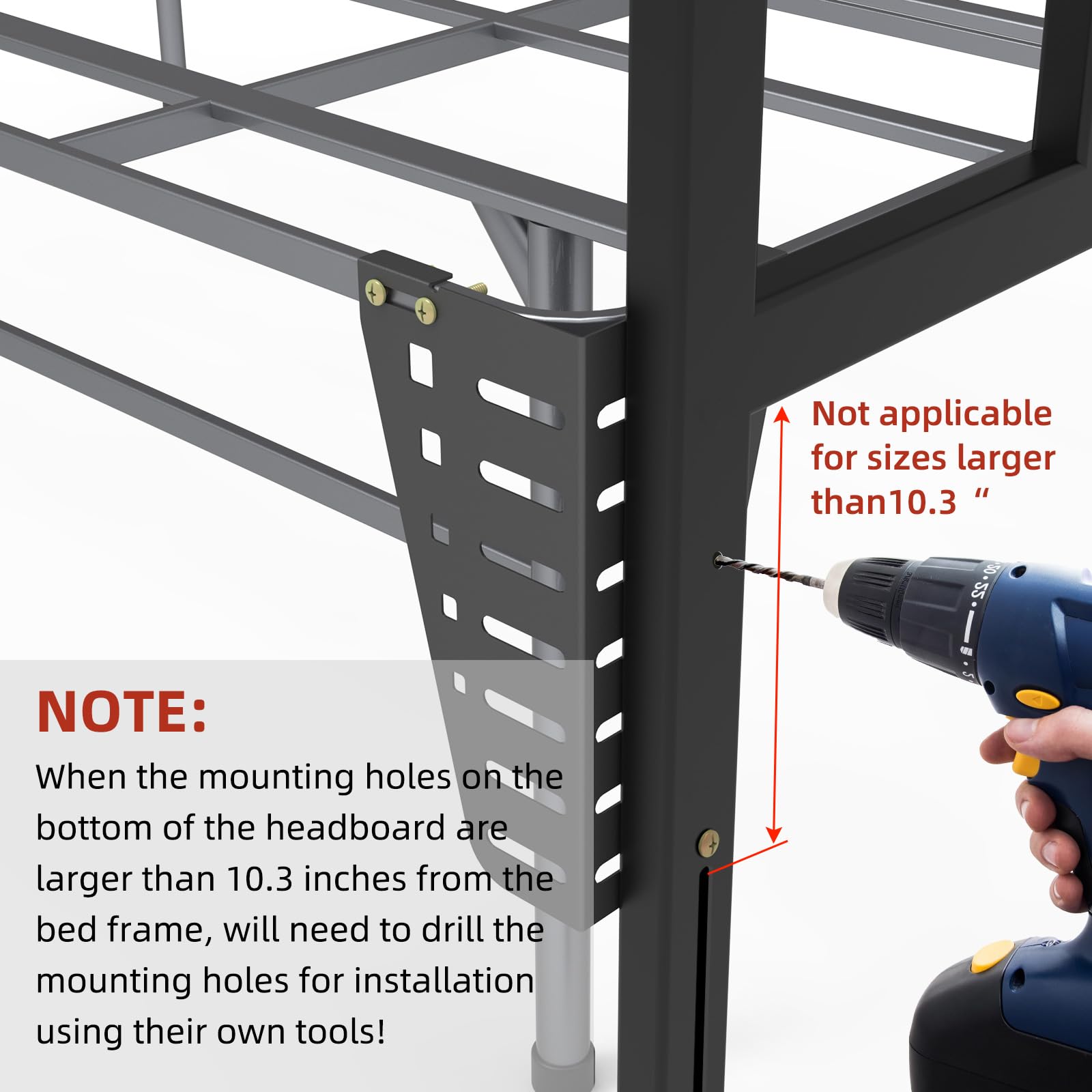 2 PCS Headboard Brackets for Metal Bed Frame,Adjustable Footboard ...