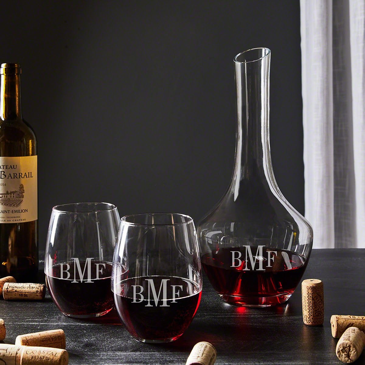 Amazon.com | Barlow Personalized Wine Decanter Set: Wine Decanters