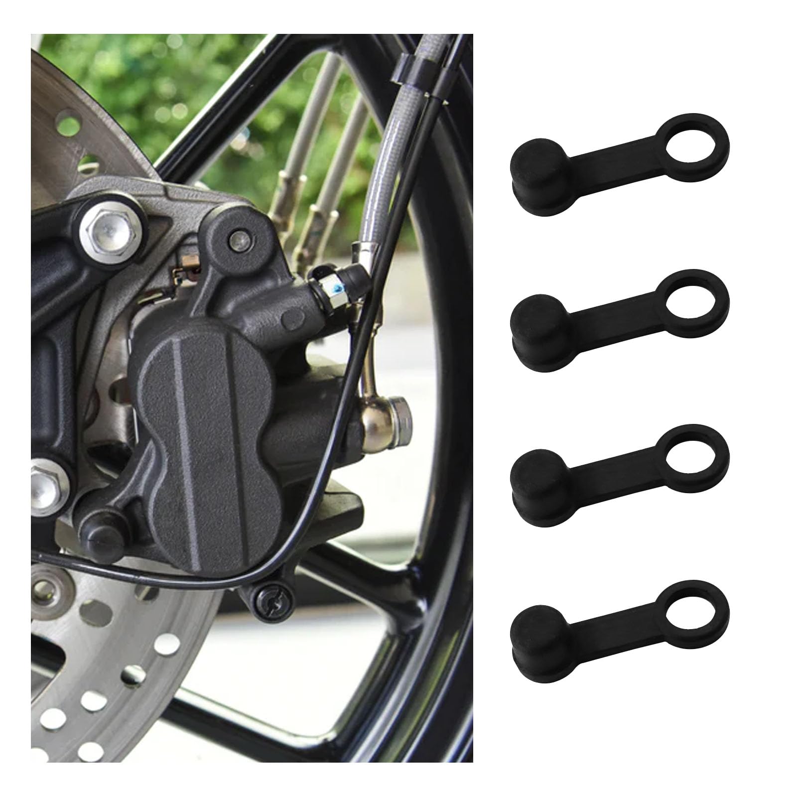 Amazon.com: Dickno 4 PCS Brake Bleed Nipple Cap, 8mm Rubber Brake Bleed ...