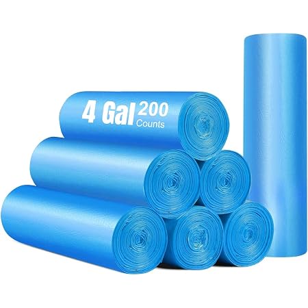 Amazon.com: Biodegradable Trash Bags 1.2 Gallon 150 Packs, AYOTEE ...