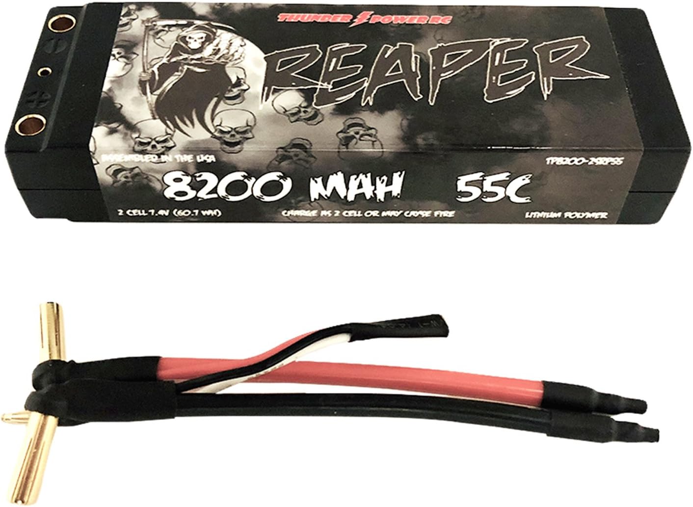 Amazon.com: Thunder Power RC TP8200-2SRP55 Lipo Battery : Toys & Games