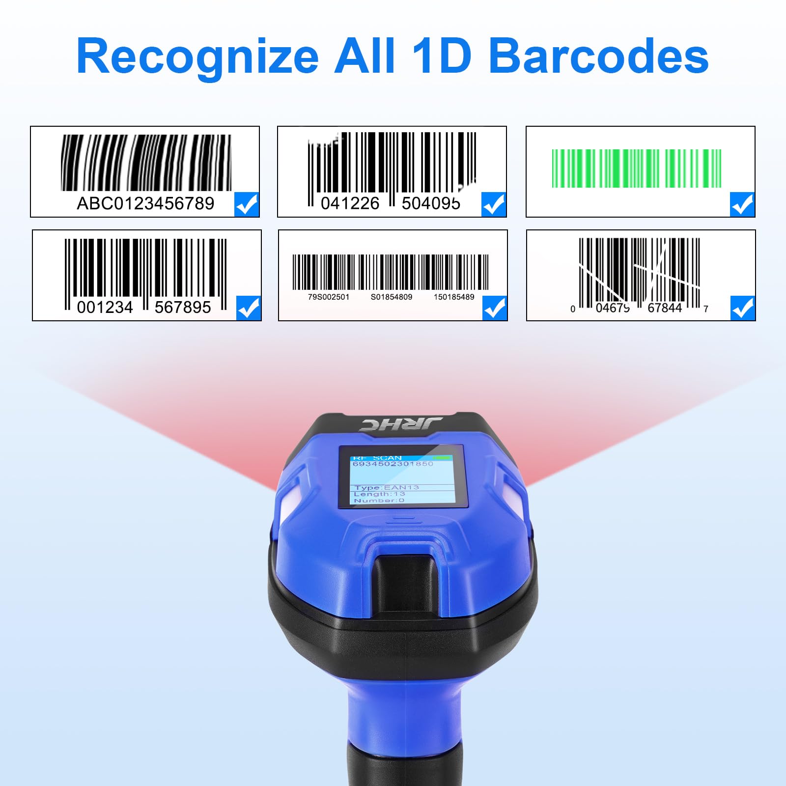 Snapklik.com : Barcode Scanner Industrial, Wireless 1D Laser Bar Code ...