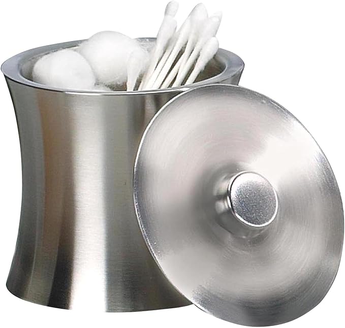 Amazon.com: nu steel Elite Cotton/Swab Container : Home & Kitchen