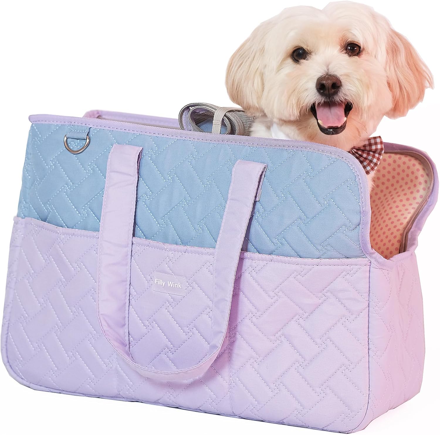 Amazon.com: Dog Carrier Purse 3-in-1 Purple & Blue Pet Travel Bag for ...