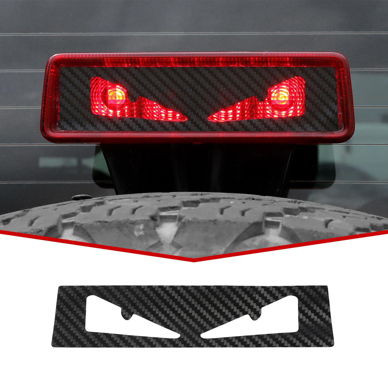 Snapklik.com : Third Brake Light Decal Carbon Fiber High Mount 3rd ...
