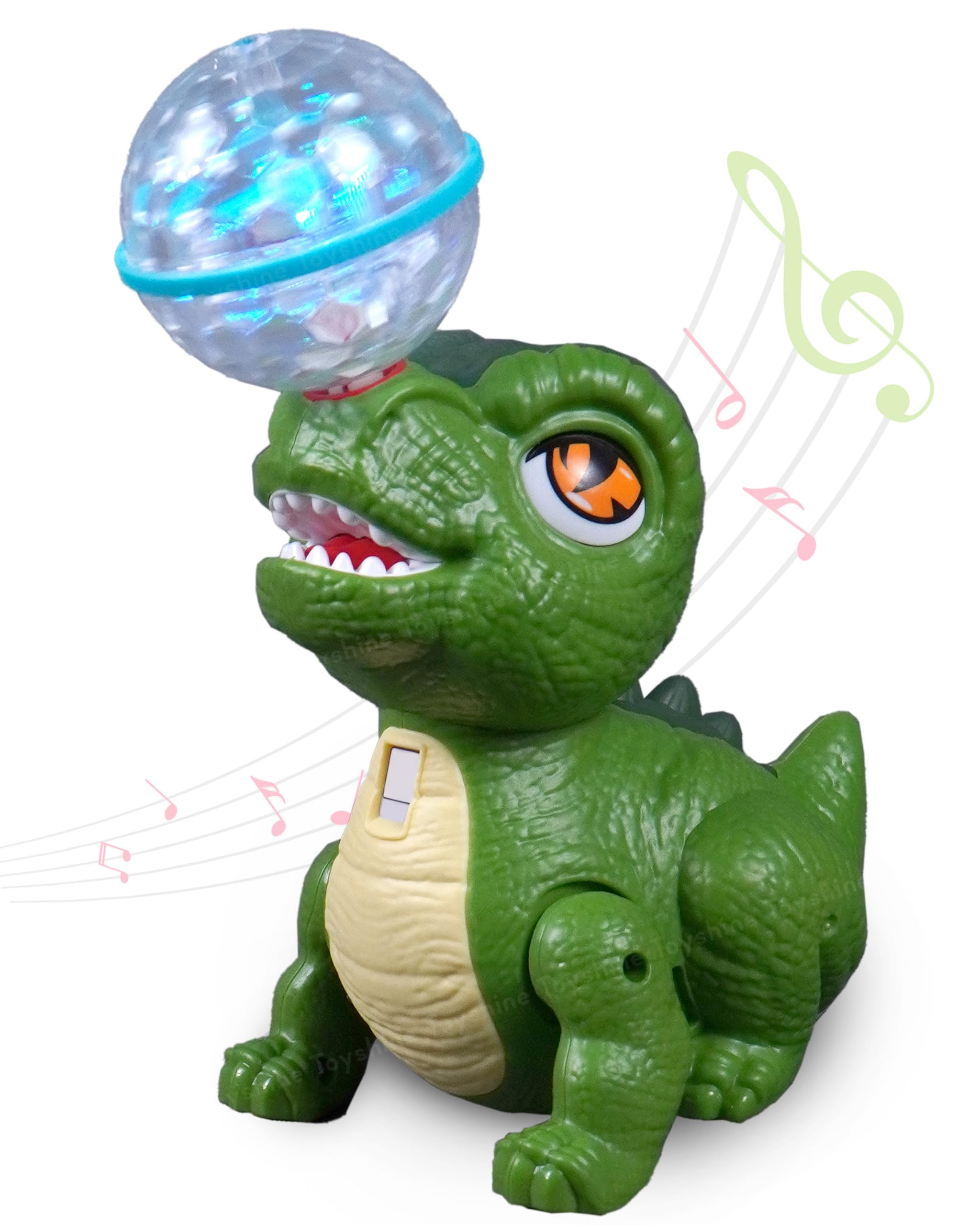 Buy Toyshine Battery Powered Robotic T-Rex Dino Rotating Head Ball 360 ...