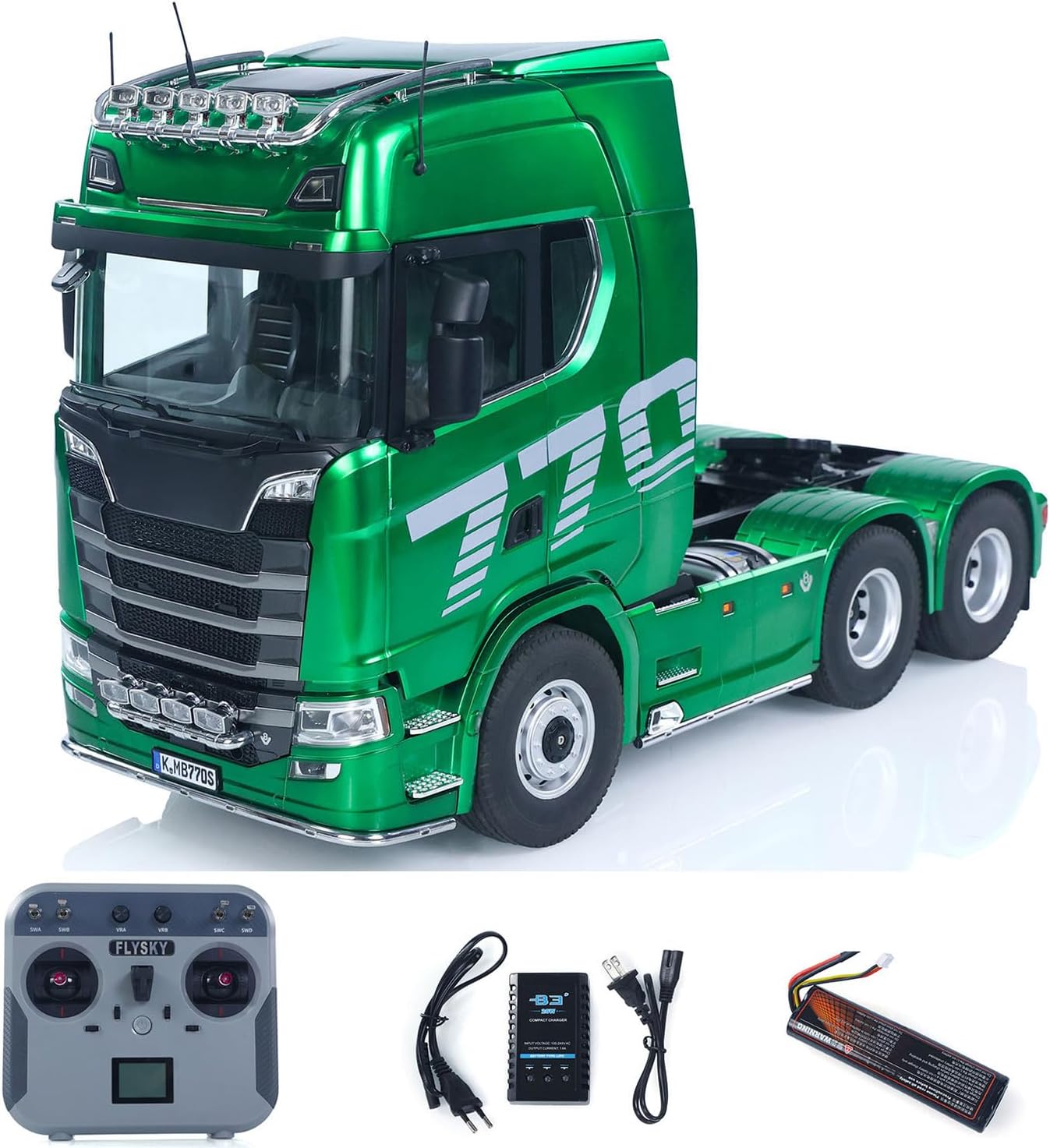 Amazon.com: TOUCAN RC HOBBY 1/14 RC Tractor Truck SC 770S 100 6X6 ...