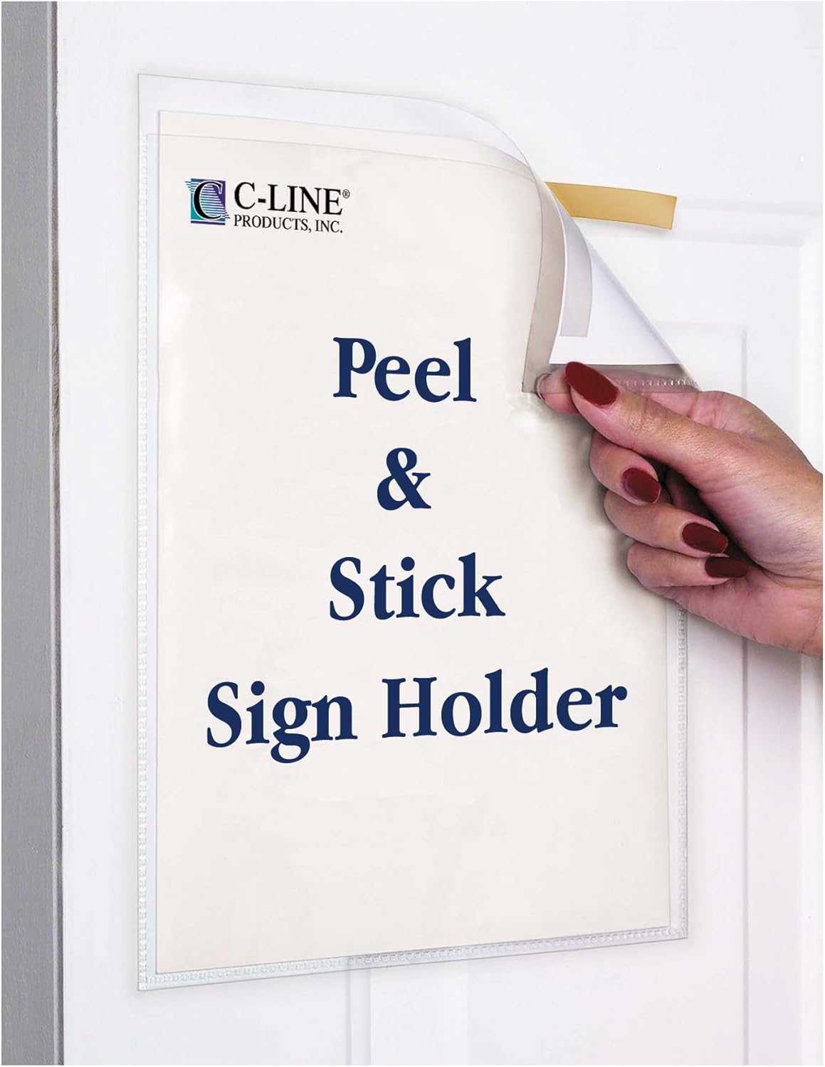 Amazon.com: C-Line Peel and Stick Display Pockets, Clear, 8.5 x 11 ...