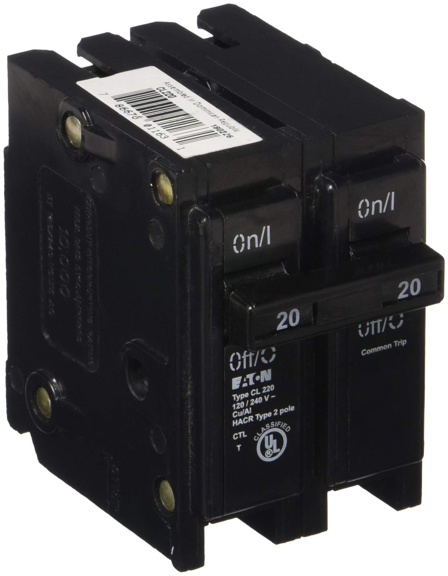 EATON GIDDS-606006 Cl Series 2 Pole Classified Breaker 20 Amps-606006 ...