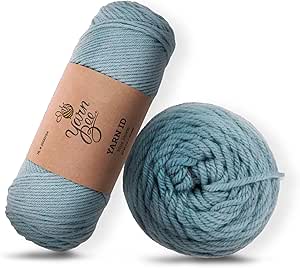 Amazon.com: Yarn Bee Medium Yarn for Crocheting & Knitting Soft Yarn ...