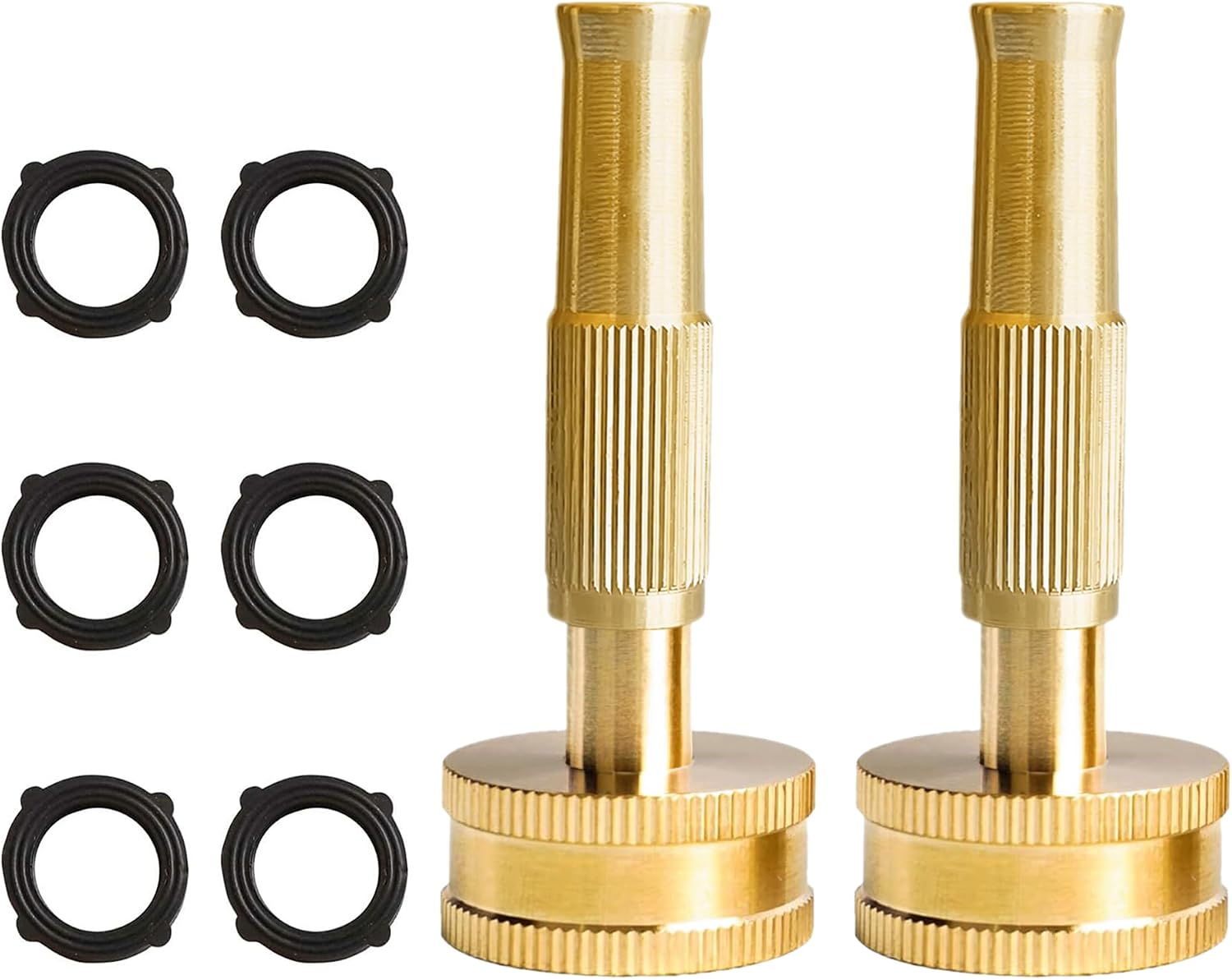 Amazon.com : Adjustable Twist Hose Nozzle for Garden Hose, 4" Heavy ...