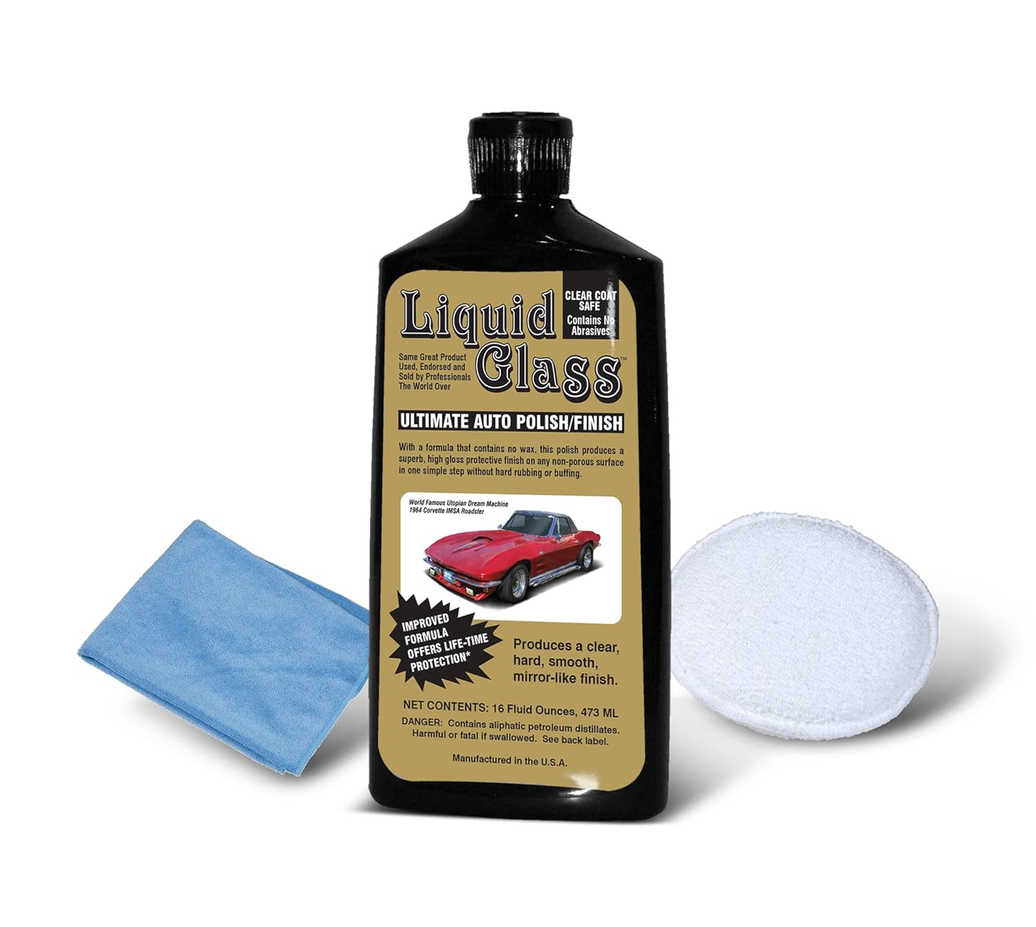 Amazon.com: Liquid Glass Ultimate Auto Polish/Finish, Microfiber Cloth ...