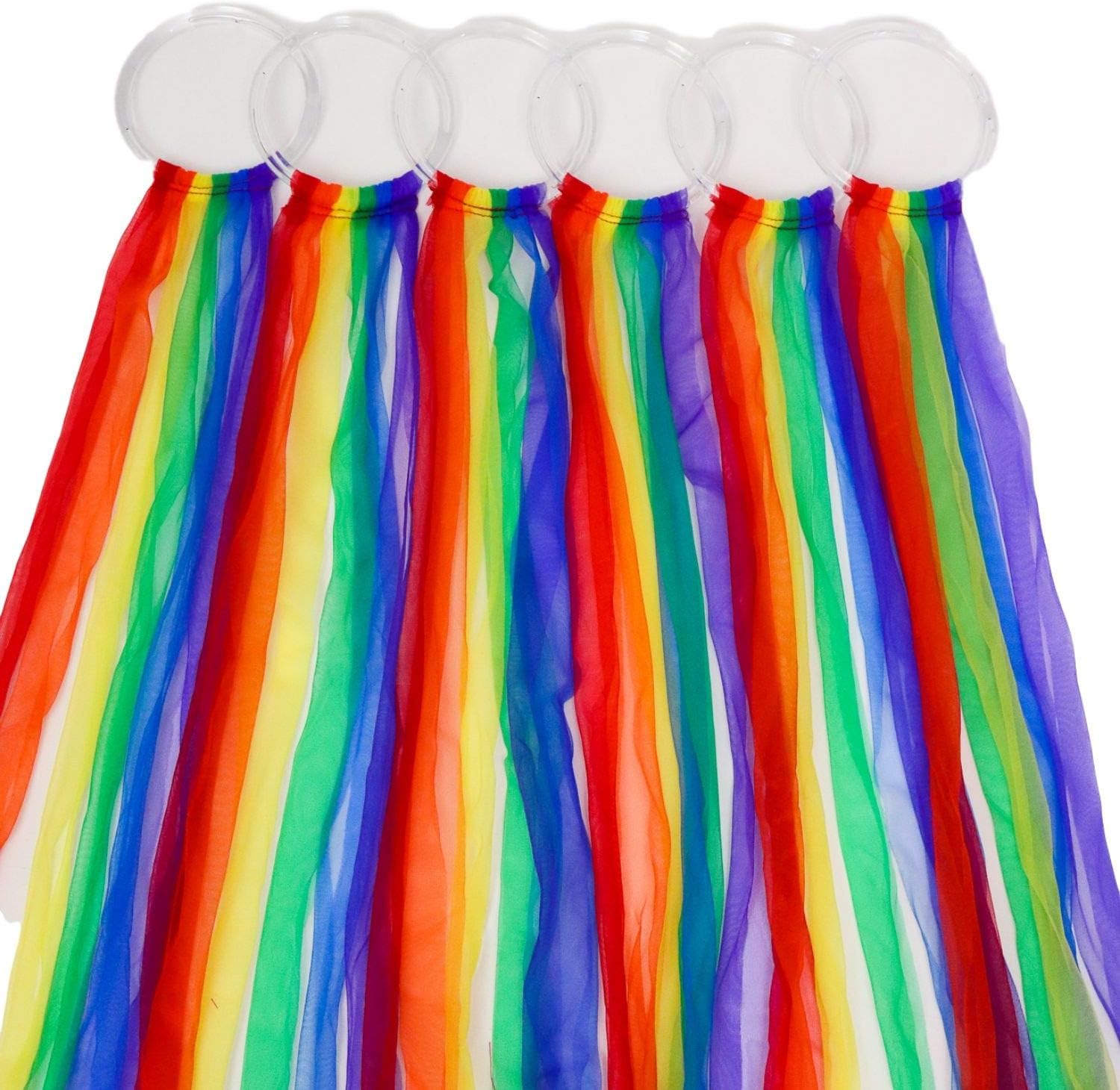 Amazon.com: Bear Paw Creek Set of 6 Hoops with 24" Chiffon Scarf ...