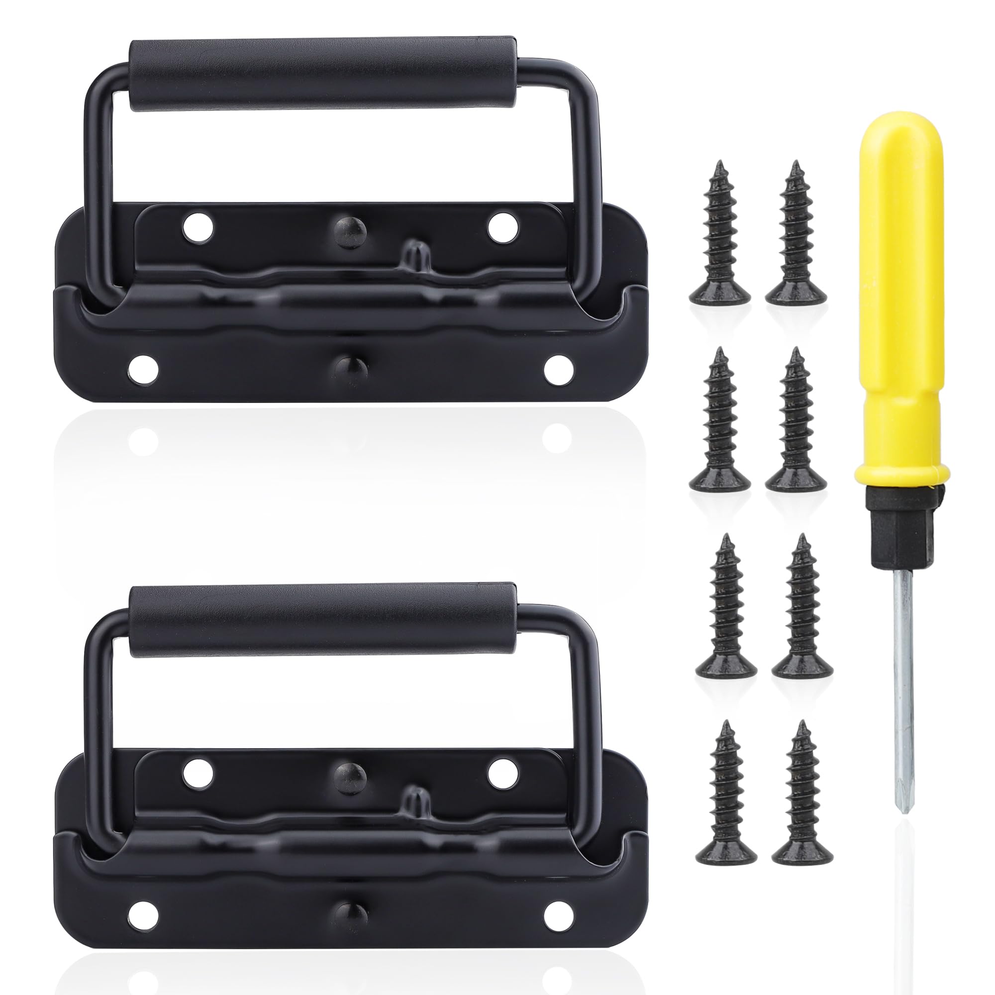 Roosea Spring Loaded Chest Handle 2 Set Spring Loaded Box Handle Box ...