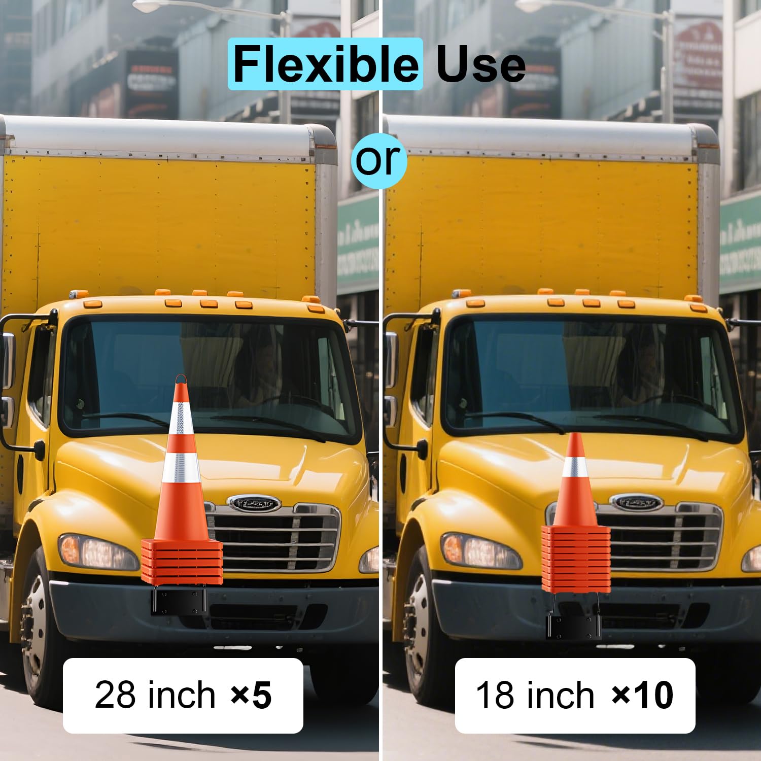 Snapklik.com : BATTIFE Traffic Cone Holder For Truck, Heavy Duty Metal ...