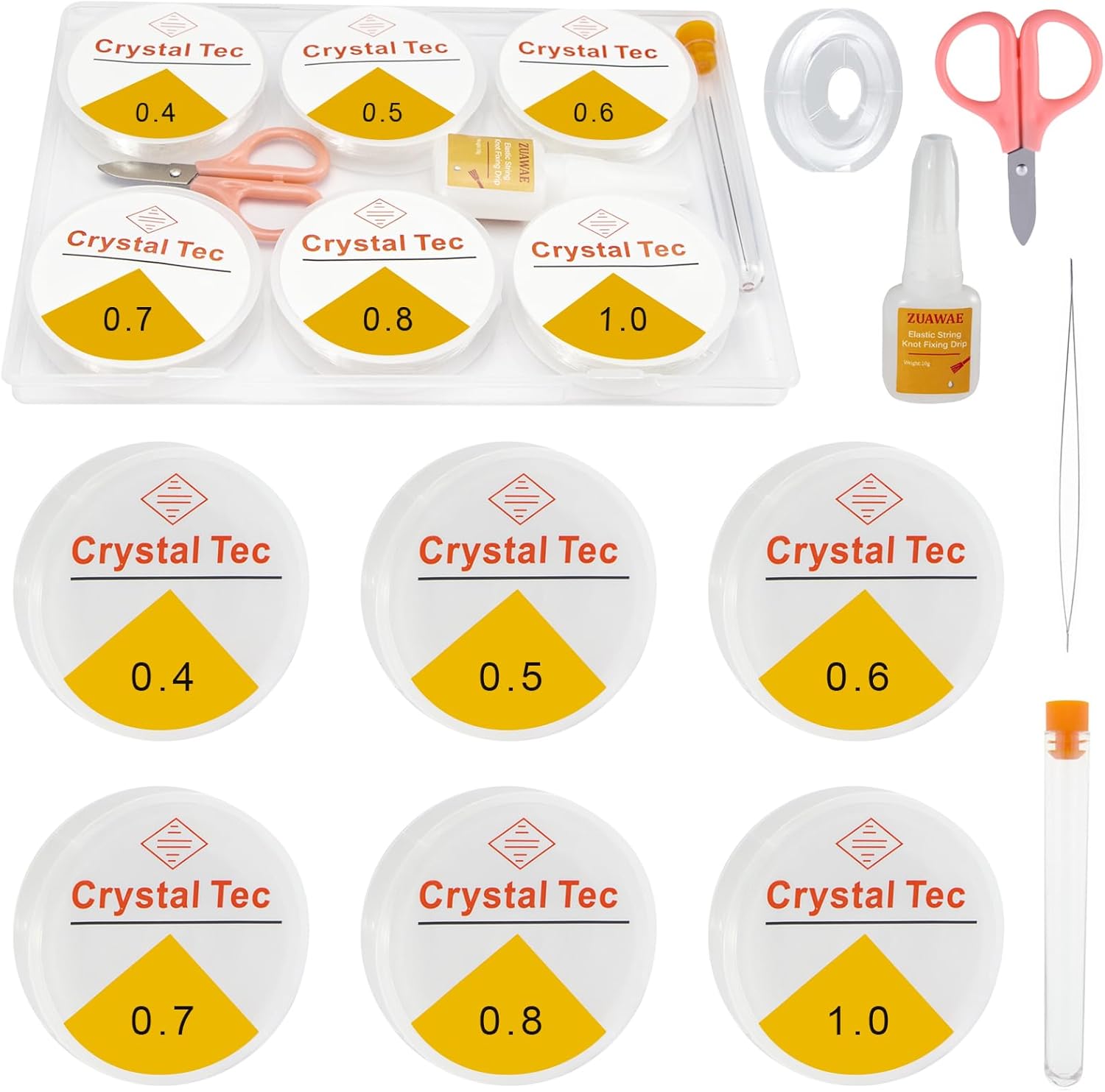 Amazon.com: Elastic String for Bracelets, Stretchy Bracelet String 6 ...