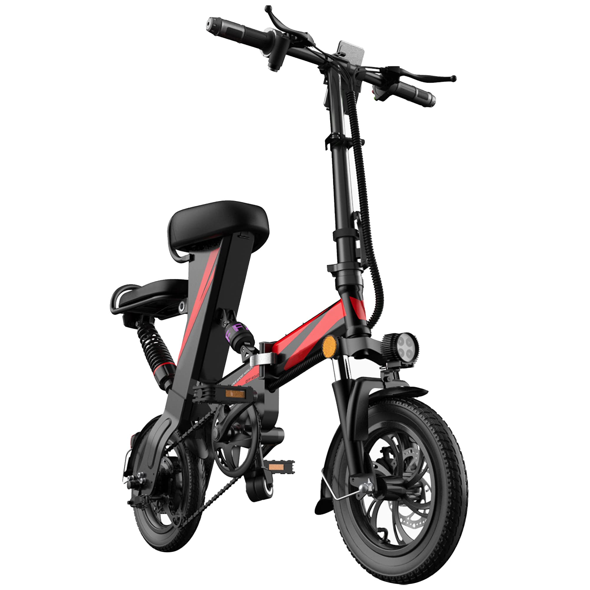Buy SSCYHT Portable Electric Bike 12-inch Folding Bicycle for City ...