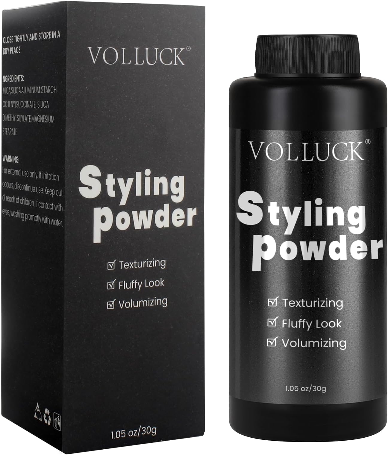 Amazon.com : VOLLUCK Hair Styling Powder Texture Powder 1.05Oz Soft ...