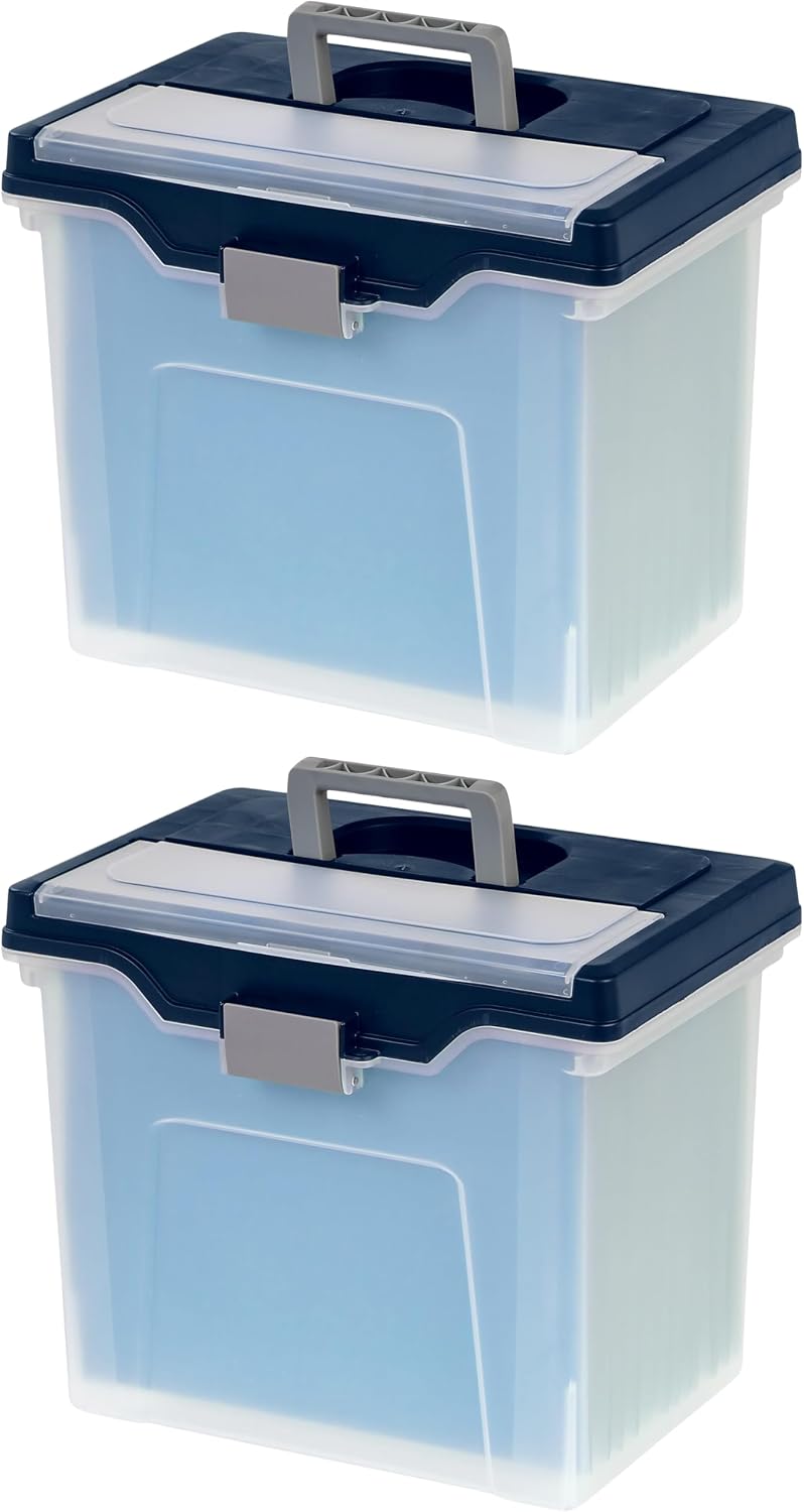 Amazon.com: Generic (2 Pack) - Large Mobile File Box, Letter Size, 11. ...