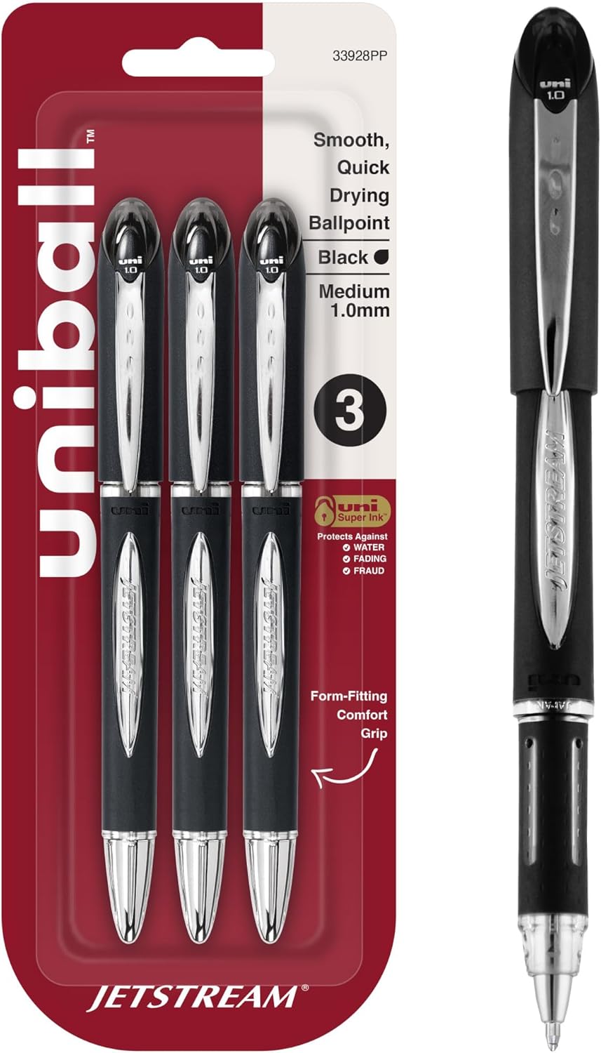 Brandclub - Uni-Ball 33928PP Jetstream Ballpoint Pens, Bold Point 1.0Mm ...