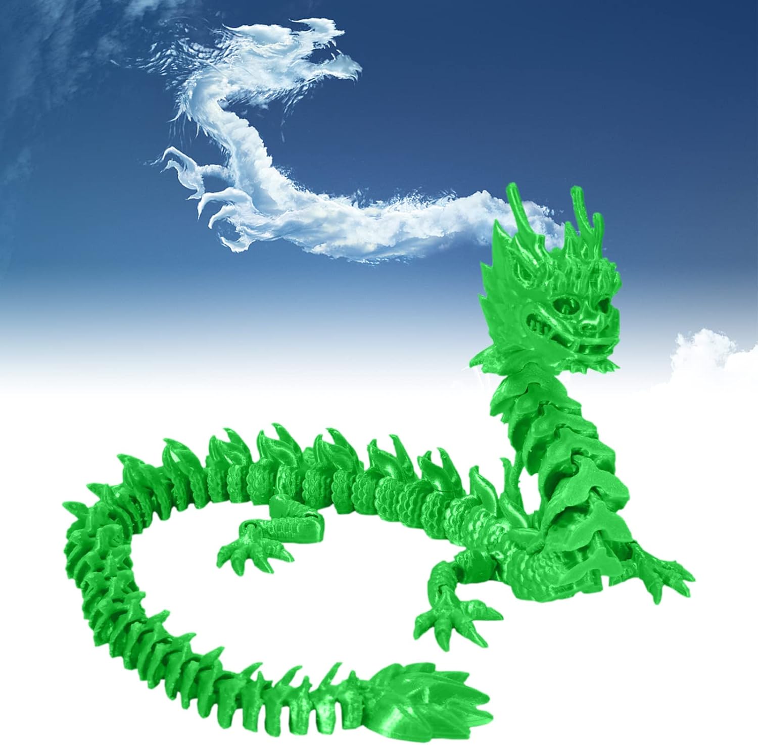 Amazon.com: DOSSAYUN 3D Printed Dragon Toys Sky Freedom Dragon Action ...