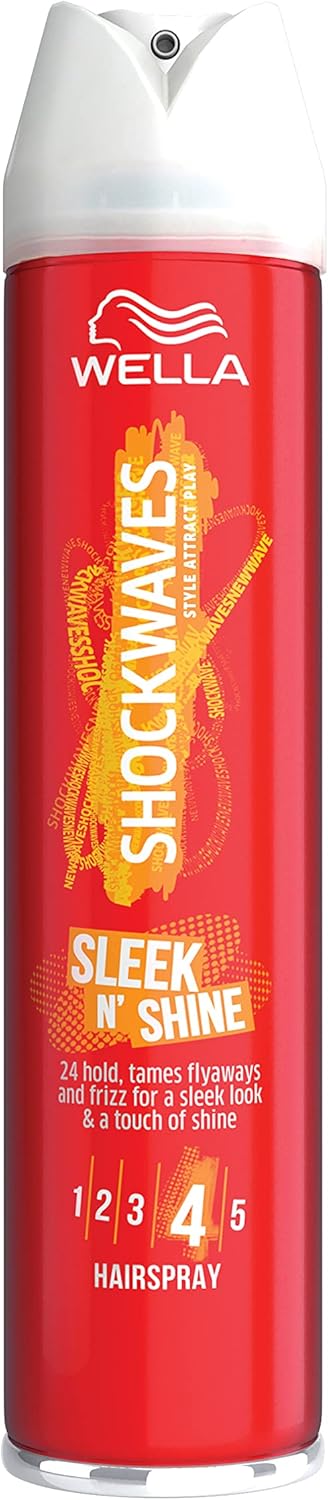 Wella Shockwaves Sleek N' Shine Hairspray, 250 ml : Amazon.co.uk: Beauty