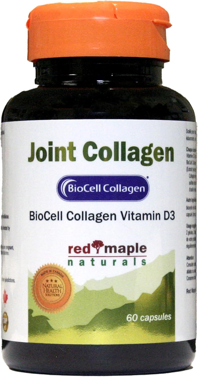 Red Maple Naturals Joint Collagen 500mg (BioCell Collagen & Vitamin D3 ...