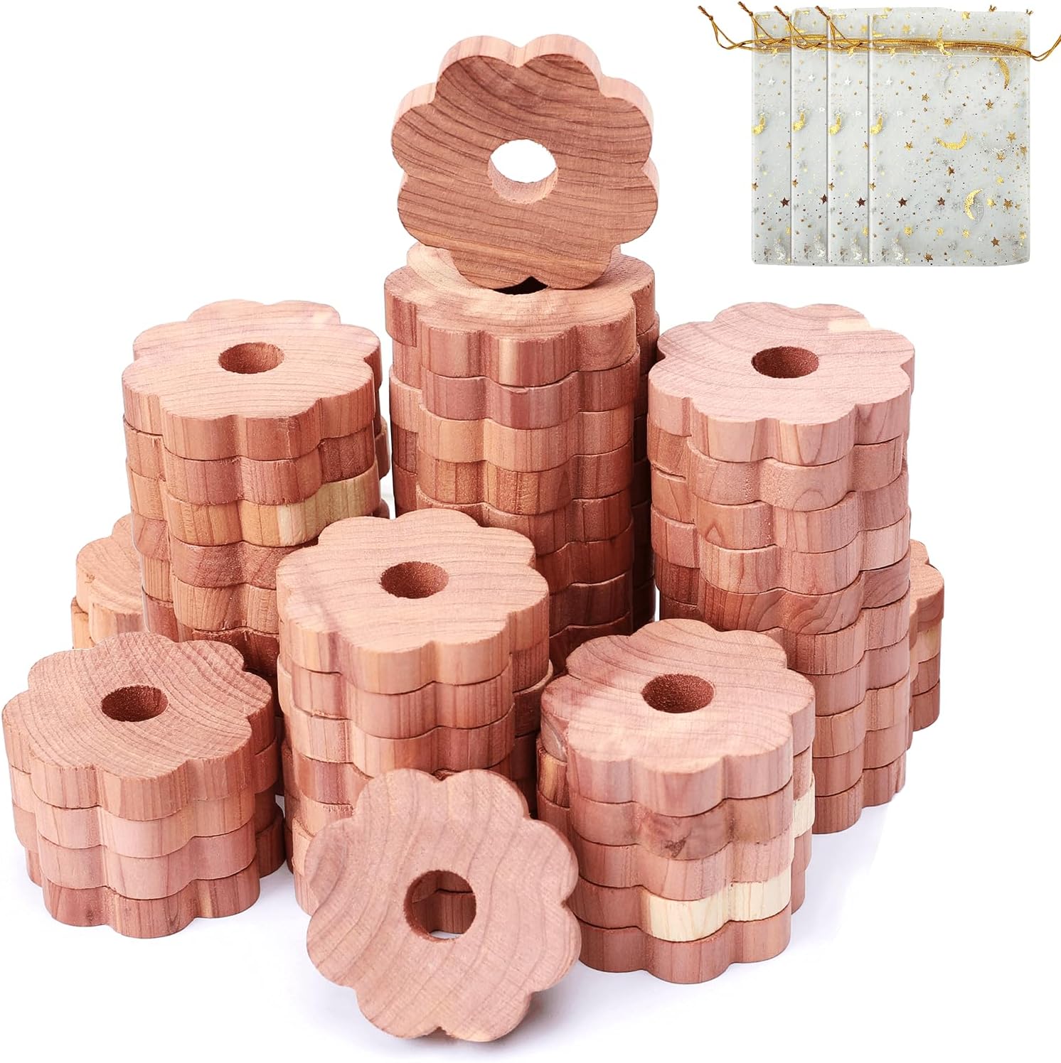 Amazon.com : Homode Cedar Blocks for Clothes Storage, 24 Pcs Cedar ...
