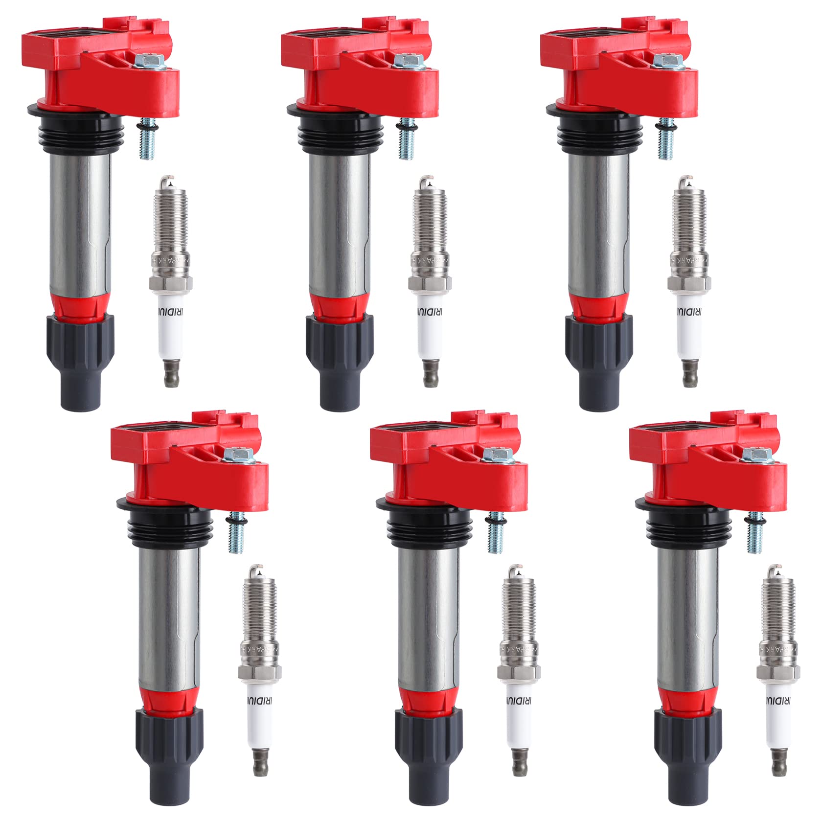 Amazon.com: Pindex 6 Pack Ignition Coils and Iridium Spark Plugs,UF569 ...