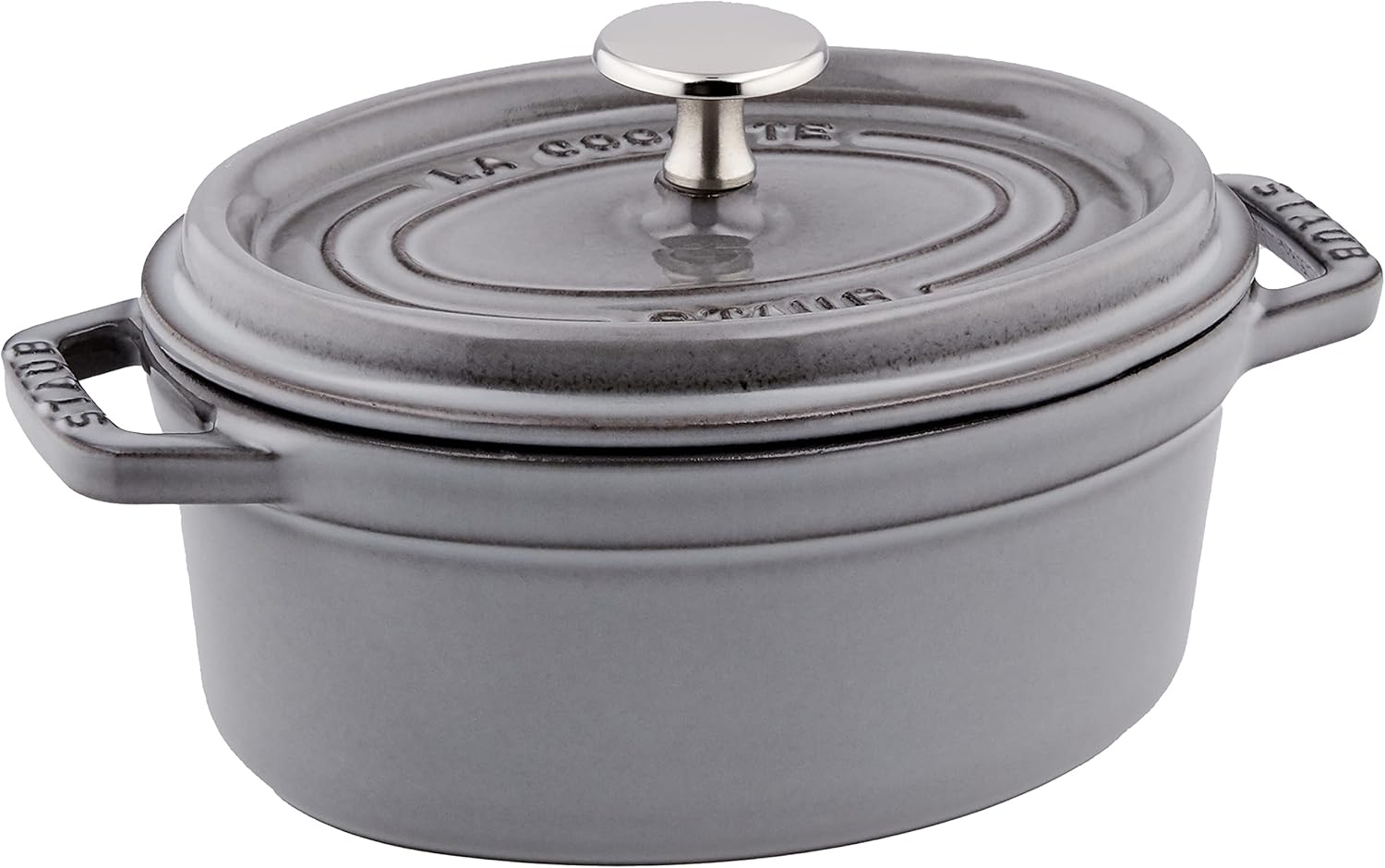 Amazon.com: Staub Staub Pico Cocotte Oval 40509-481-5 Oval Gray 6.7 ...