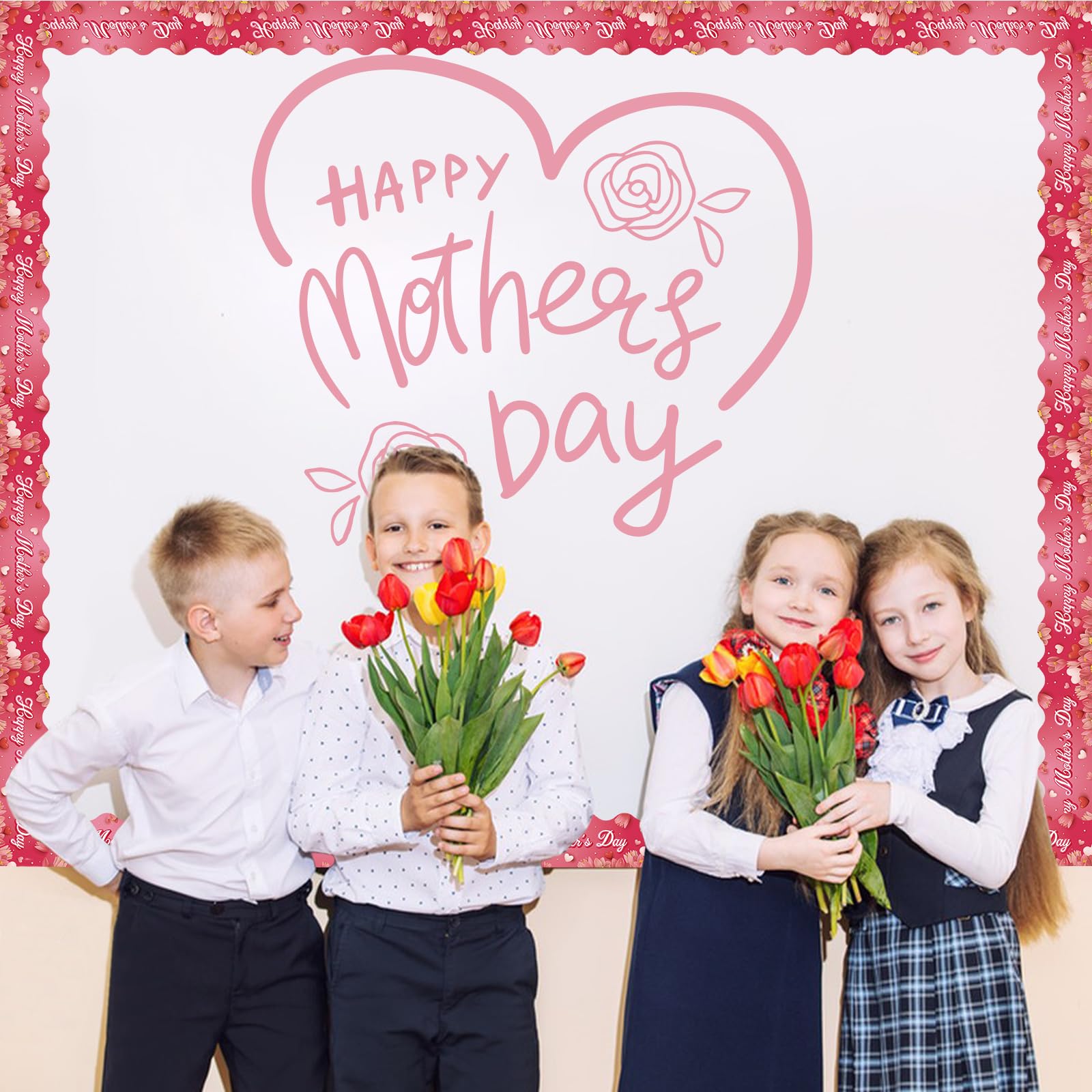 Snapklik.com : 32.8 Feet Mothers Day Bulletin Board Border, Happy ...