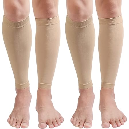 Amazon.com: TOFLY Calf Compression Sleeve for Men & Women, 1 Pair ...