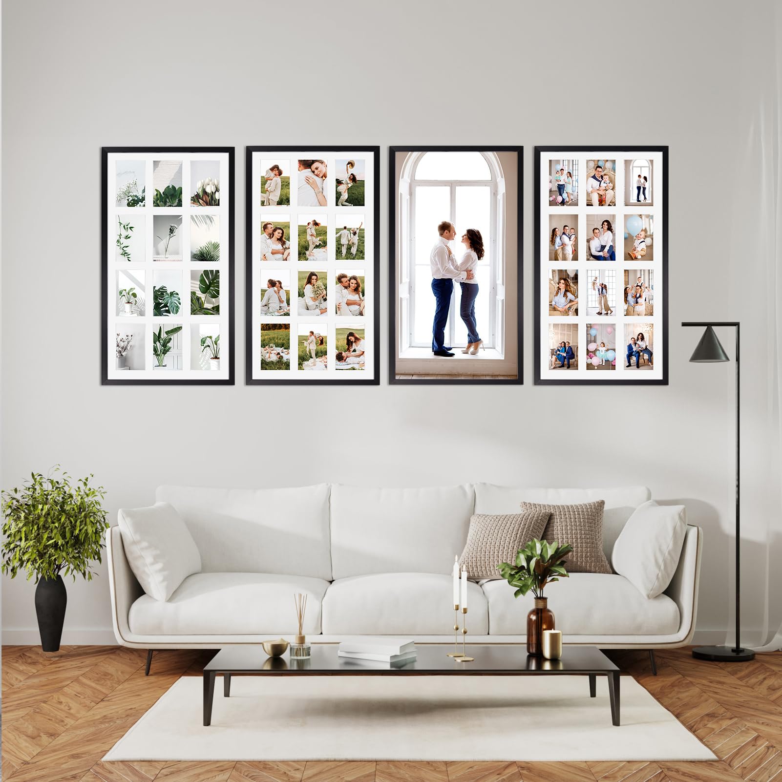 Snapklik.com : SPEPLA 12 Opening 4x6 Black Collage Picture Frames Set ...