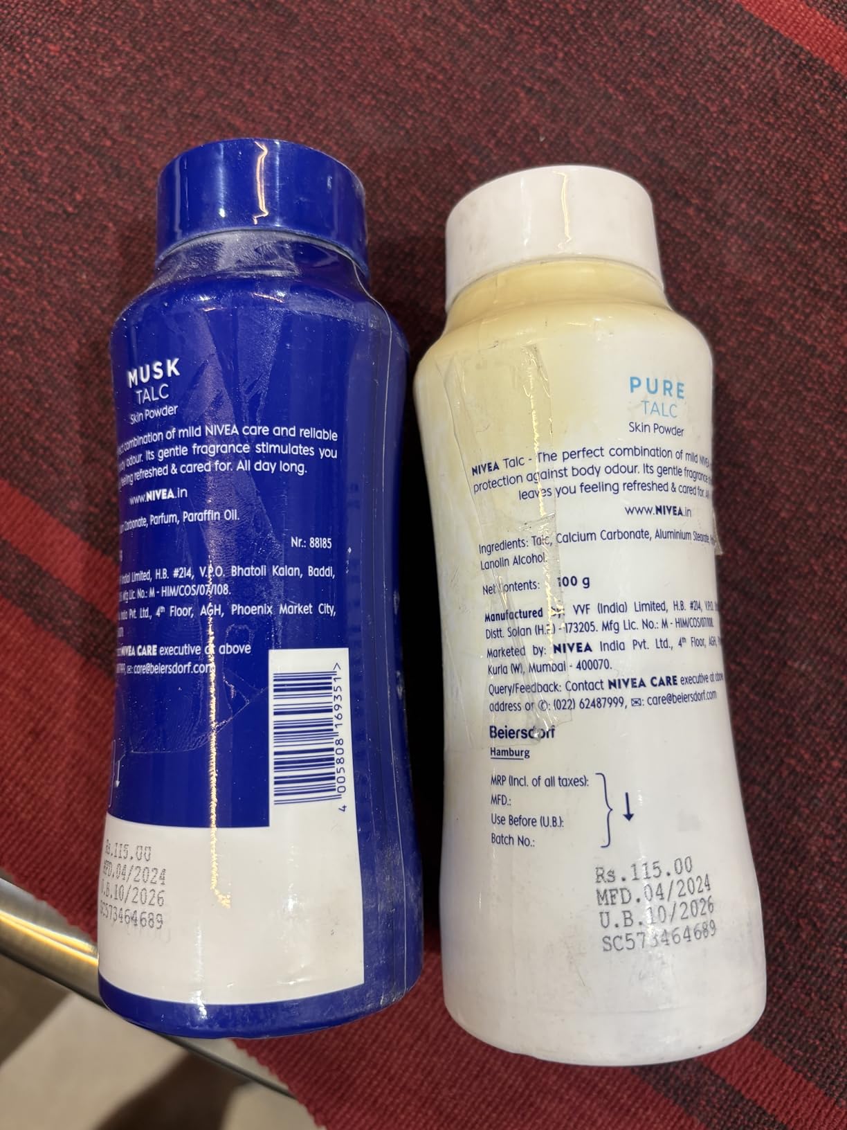 NIVEA Pure Talc, 400g, Mild fragrance powder : Amazon.in: Beauty