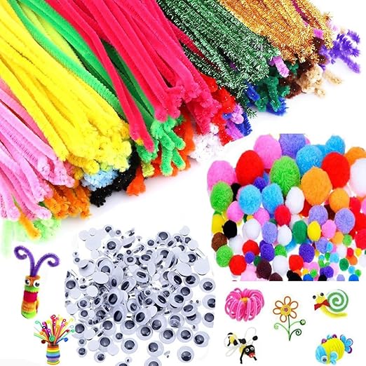 600 Pcs Pipe Cleaners Craft Supplies Set - Pipe Cleaners Set Which ...