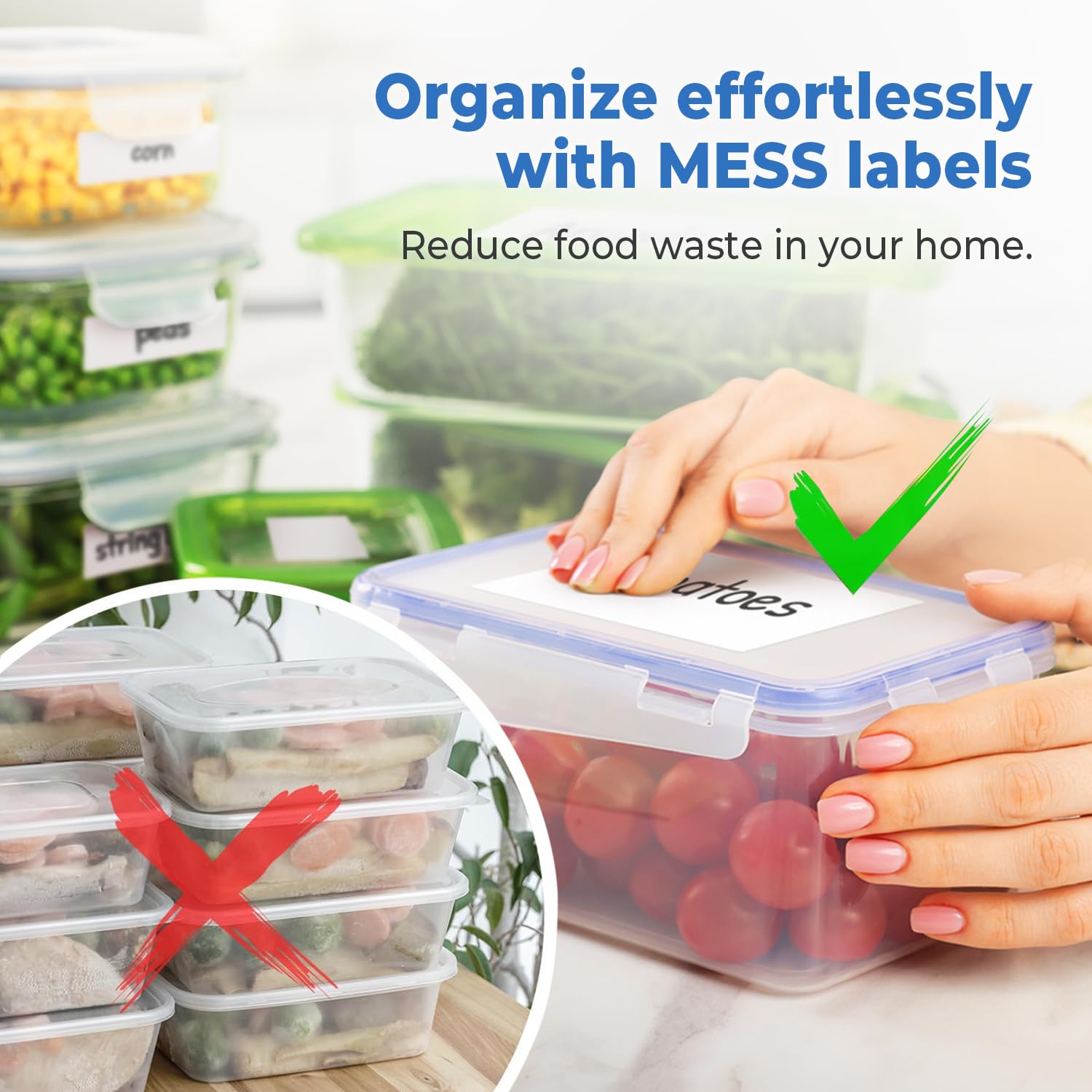 Snapklik.com : MESS Removable Food Labels For Containers