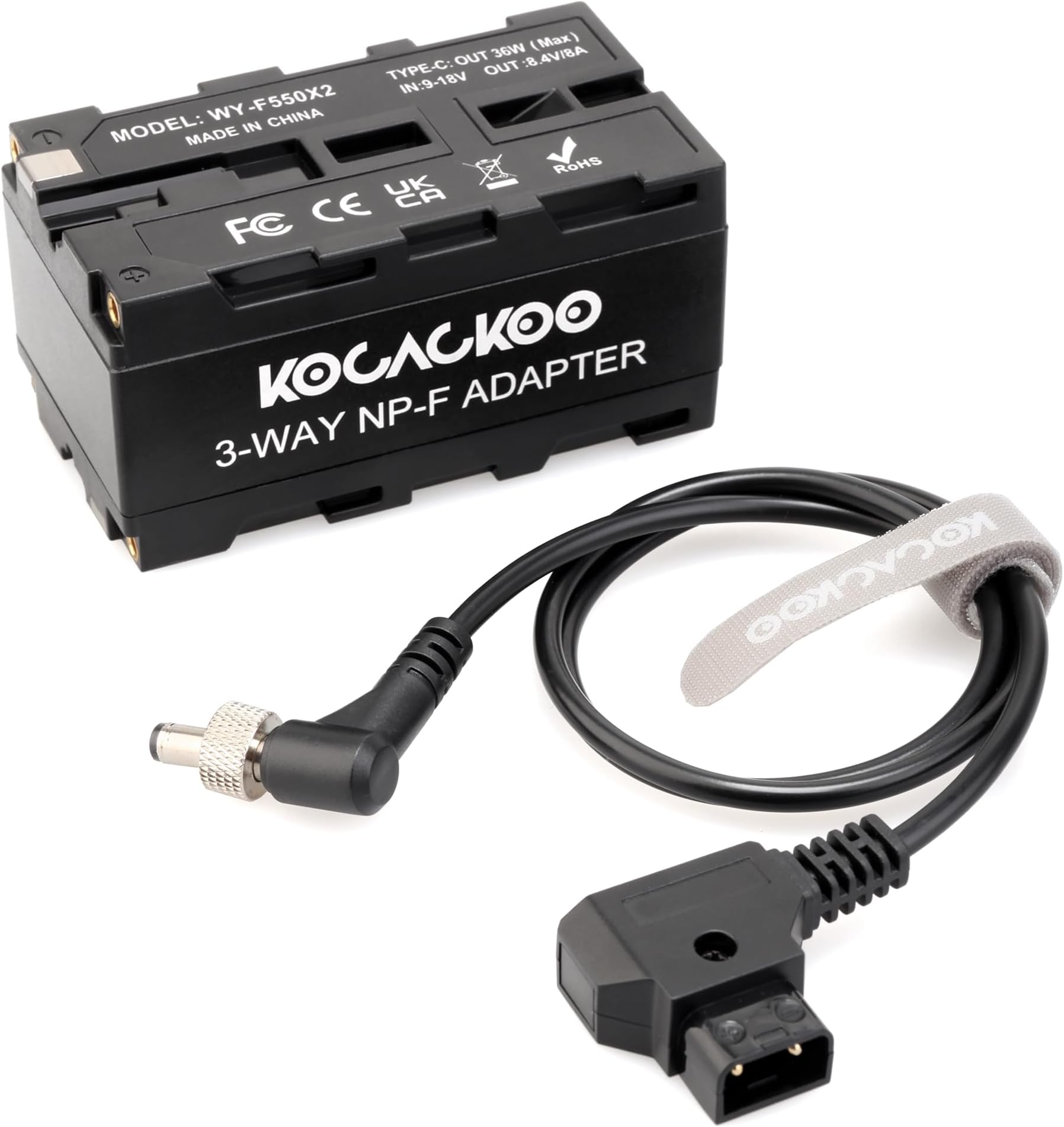 Amazon.com : KOCACKOO D-Tap to Double-Sided NP-F550/970/570/770 Dummy ...