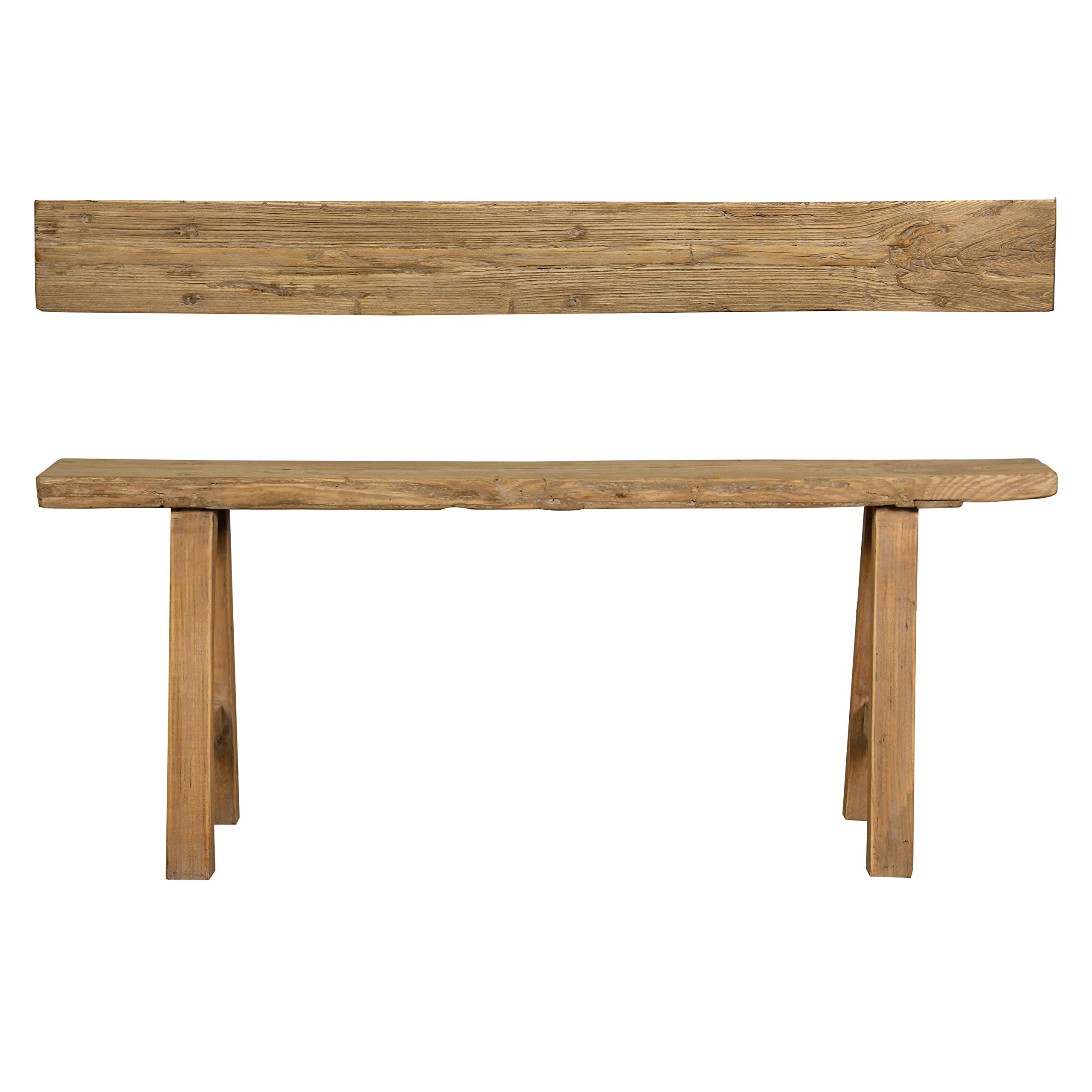 Amazon.com: Artissance Home Weathered Natural Wood Indoor Outdoor Long ...