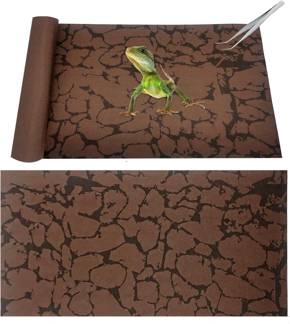 Amazon.com : Damooo 2 Pack Reptile Carpet Reptile Mat & Reversible ...