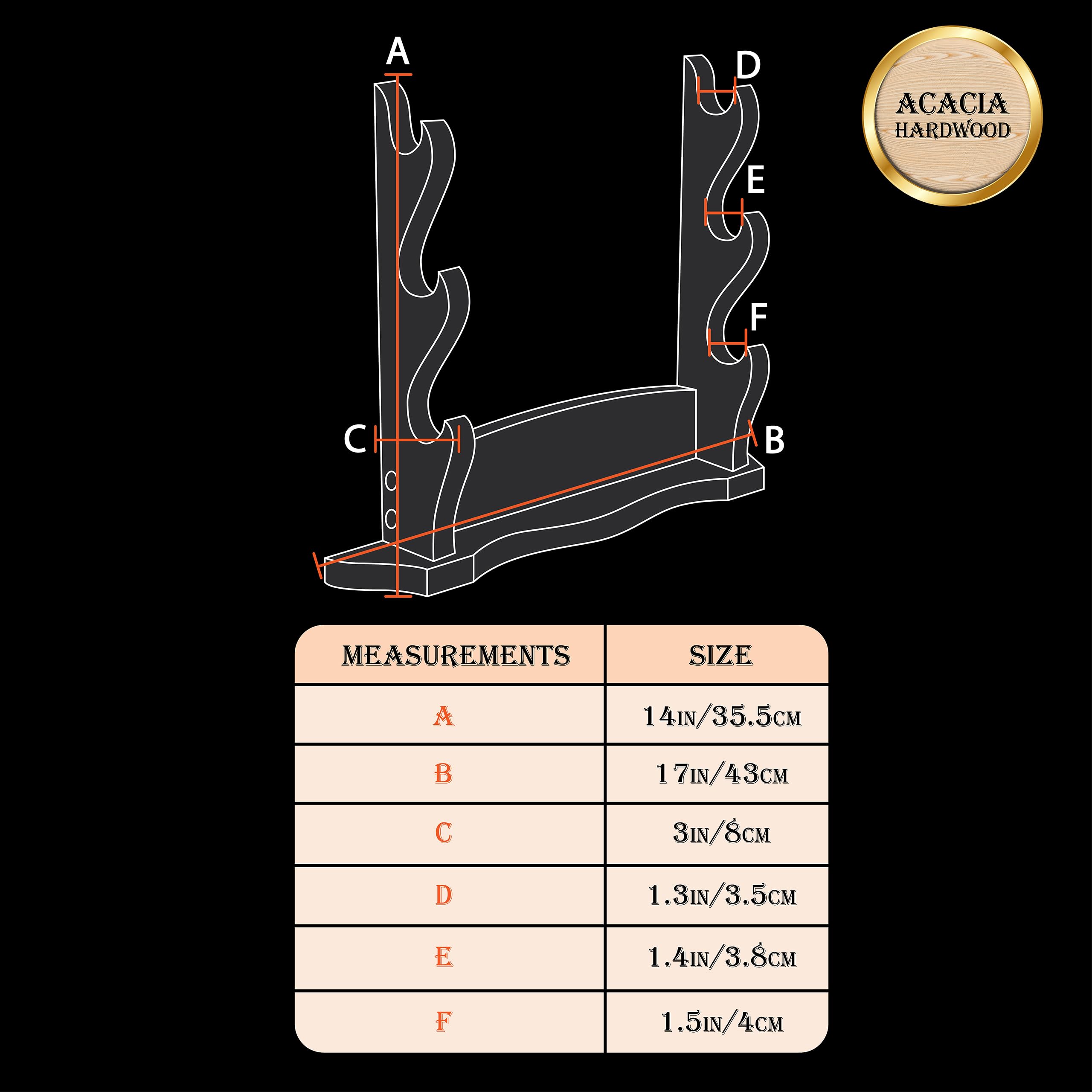 Snapklik.com : Mythrojan Medieval Sword Stand Solid Wood Horizontal ...