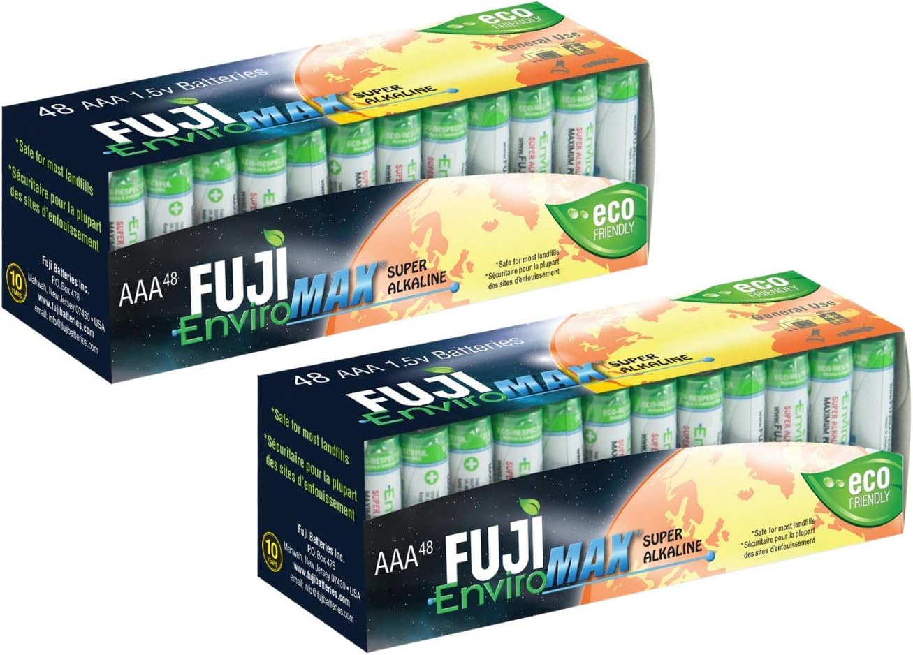 Fuji Enviromax AAA Super Alkaline Batteries - Eco-Friendly, Long ...