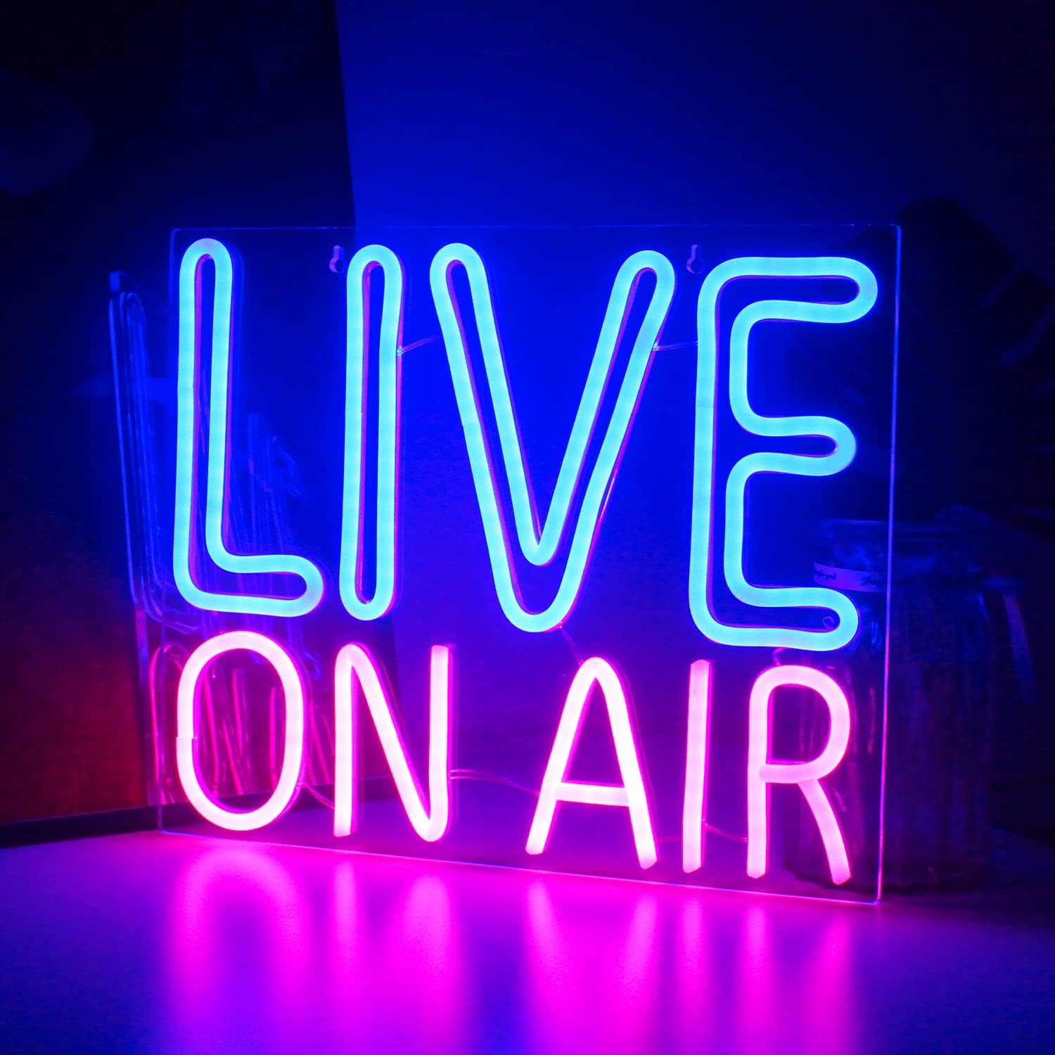 ON AIR Neon Sign Lights - Live Recording Studio LED Light Streaming ...