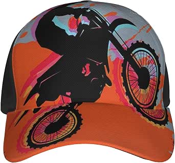 ixygoiv Curved Brim Baseball Cap Motocross Dirt Bike Adjustable Trucker ...